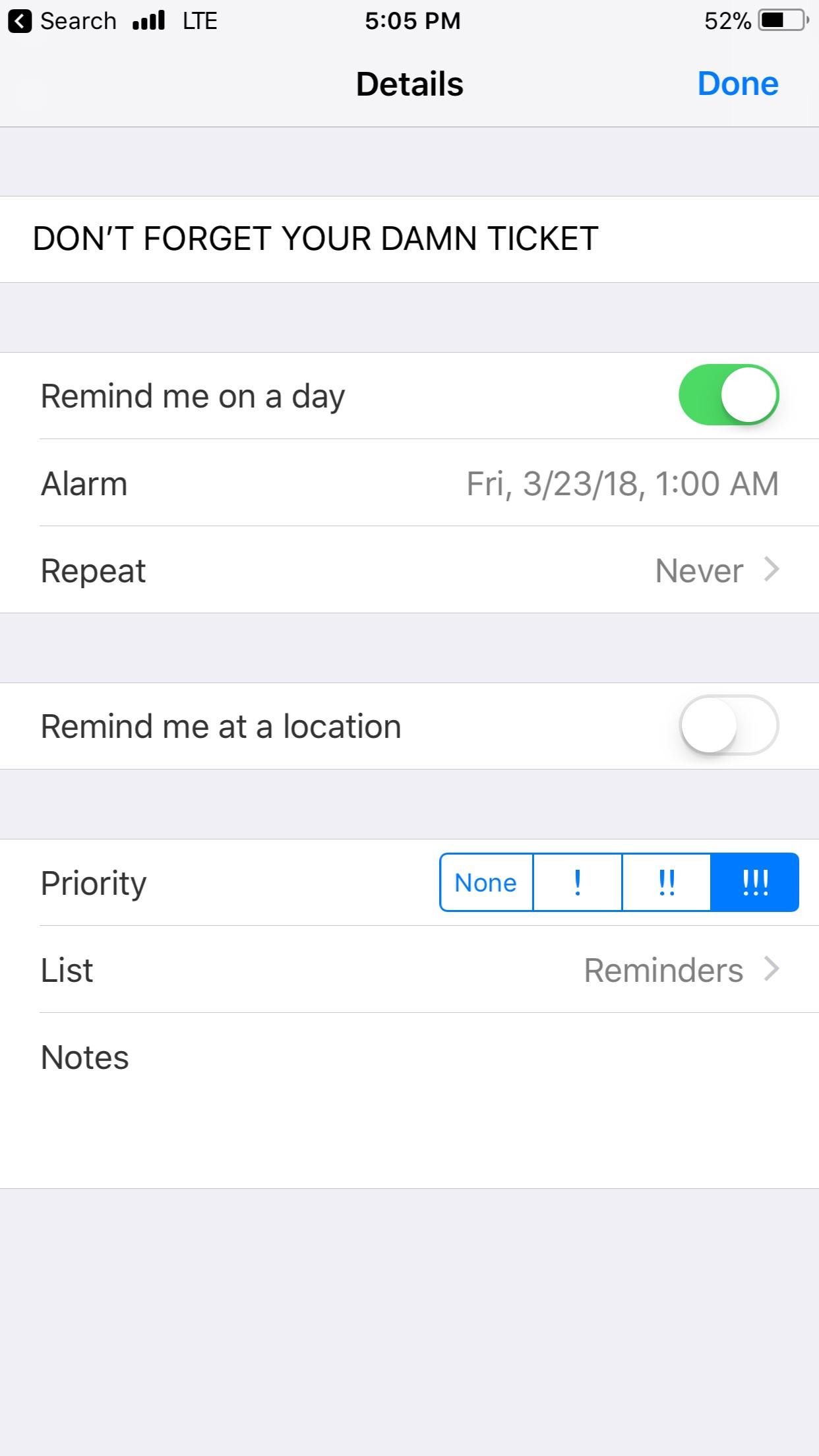 Most important ticket info of all: | Scrolller