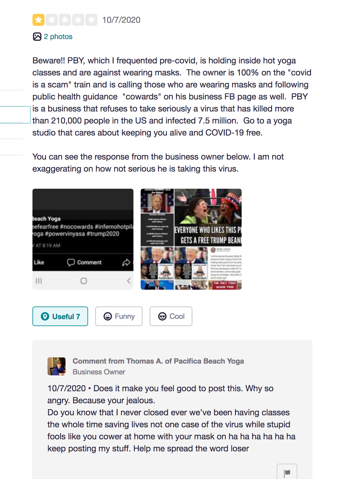 Hot Yoga Studio Not Following COVID Guidelines [Pacifica] | Scrolller