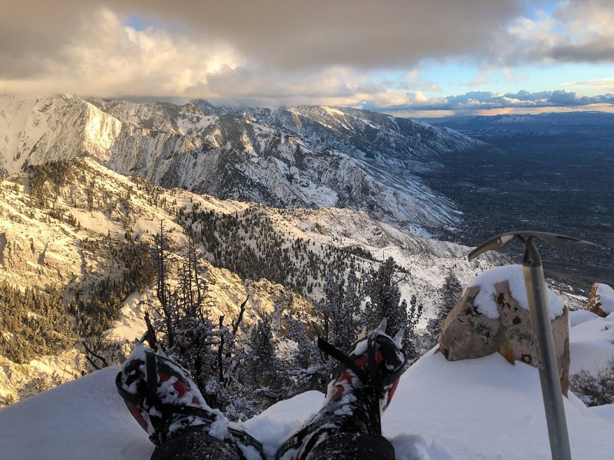 Mount Olympus in Utah. One of the only people to make it to the summit that day | Scrolller