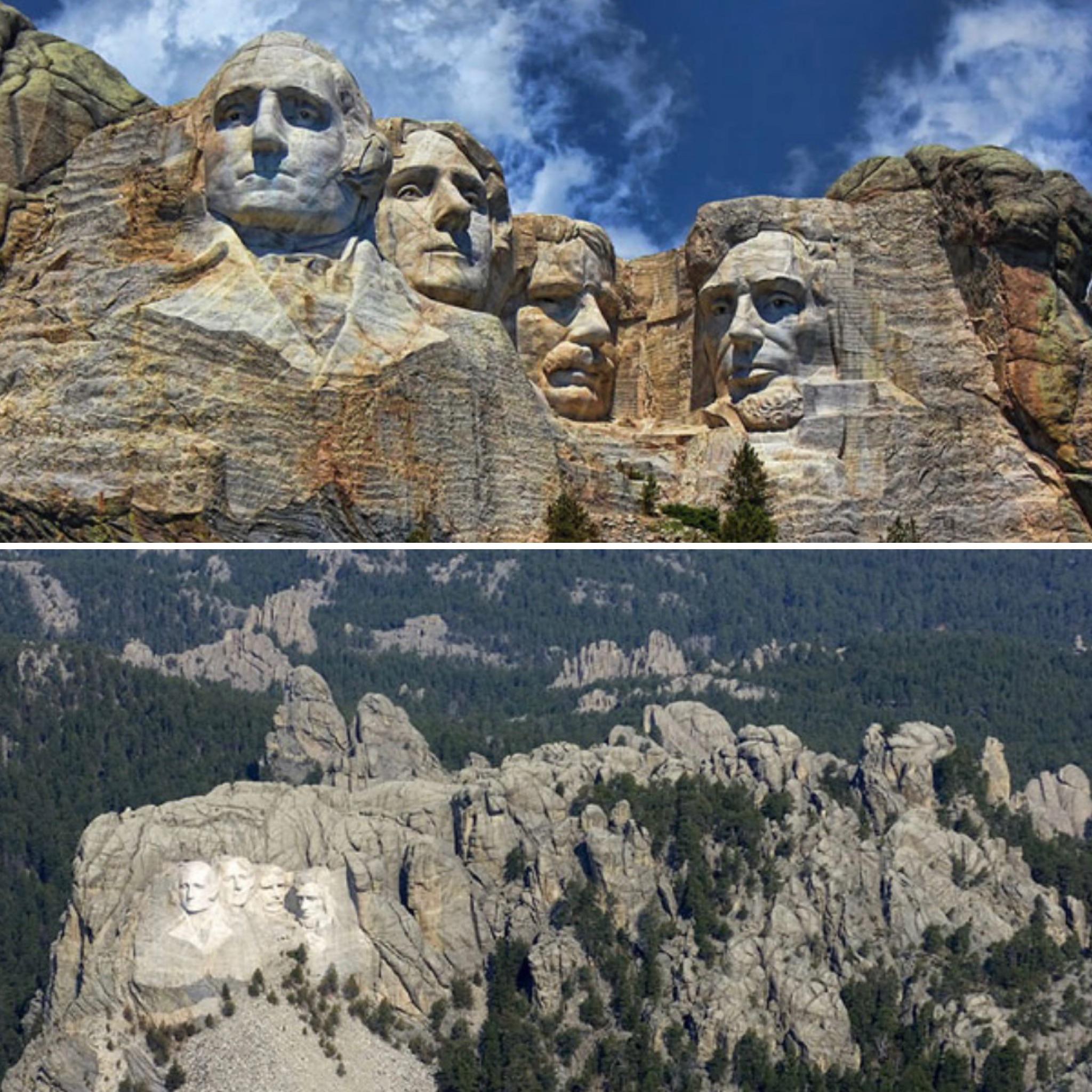 Mount Rushmore from a different angle. | Scrolller