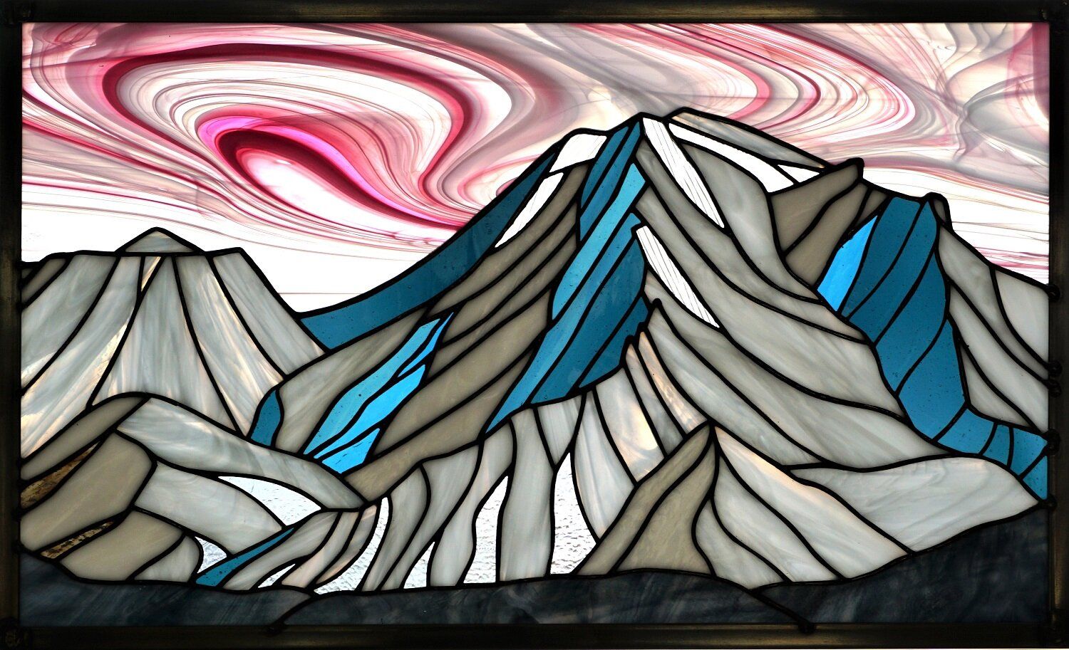 Mount Shasta, California. Original art by Wavehaven Glass. | Scrolller