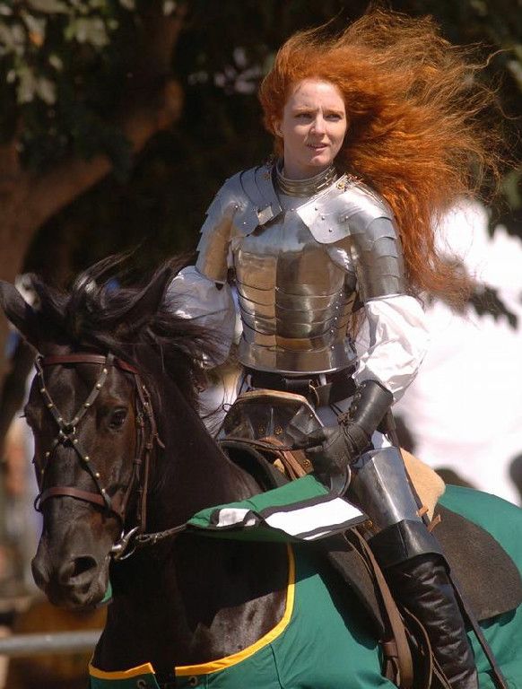 Mounted x-post from redhead r/armoredwomen | Scrolller