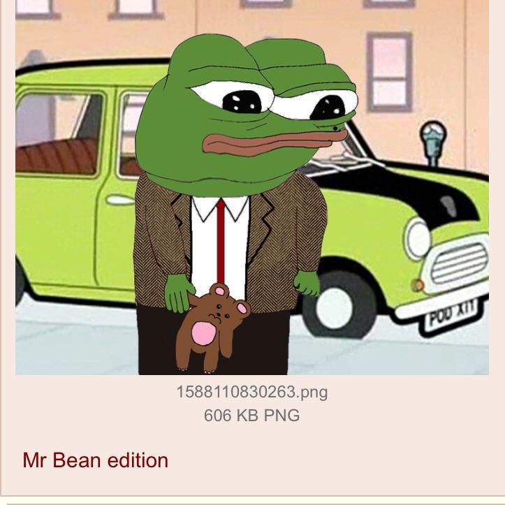 Mr Bean meets Pepe, Bong style. | Scrolller