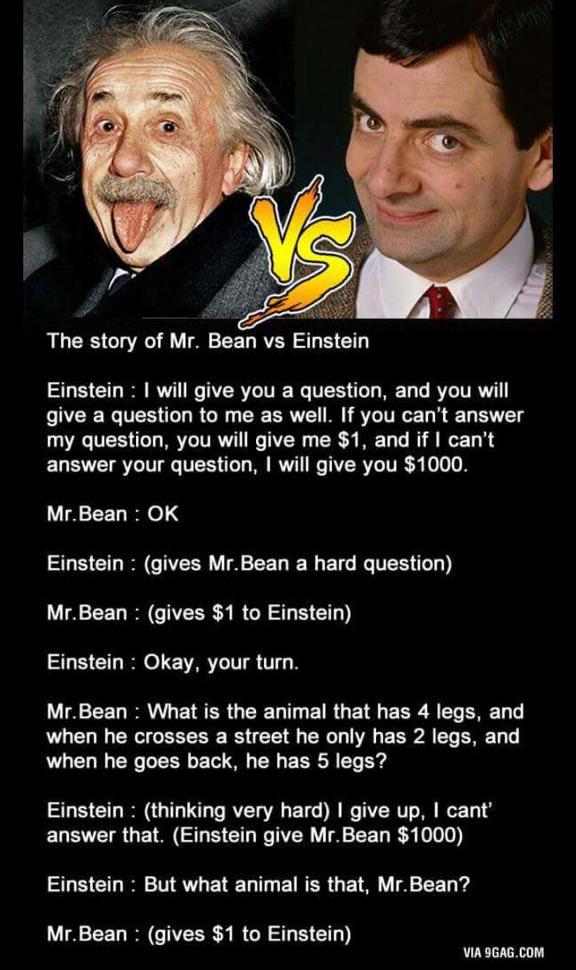 Mr Bean vs Einstein | Scrolller
