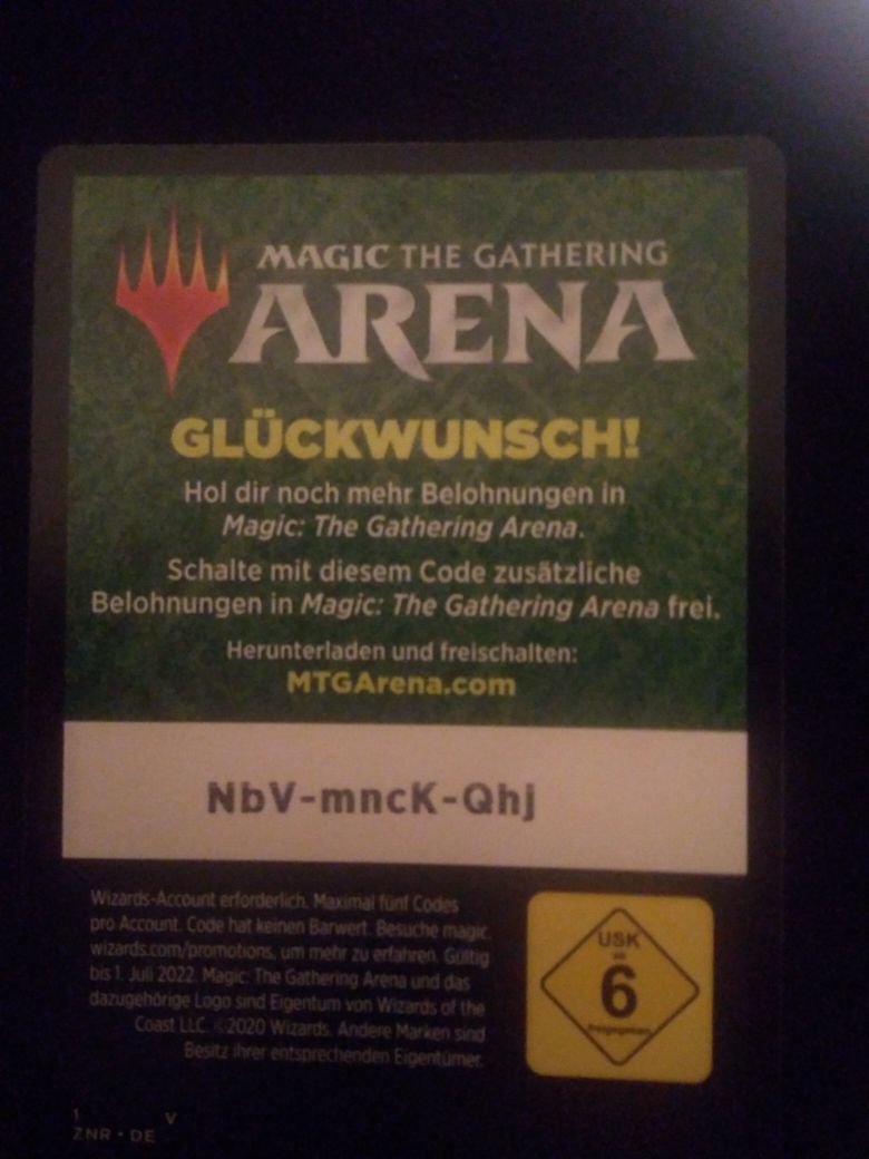 MtG Arena code | Scrolller