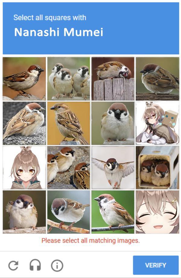 Mumei is a sparrow | Scrolller