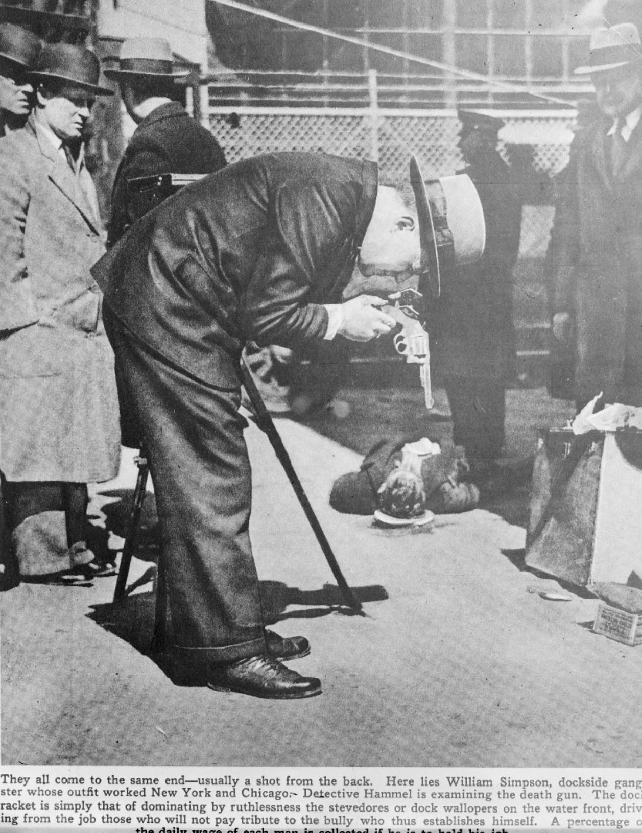 Murder of dockside gangster William Simpson. | Scrolller