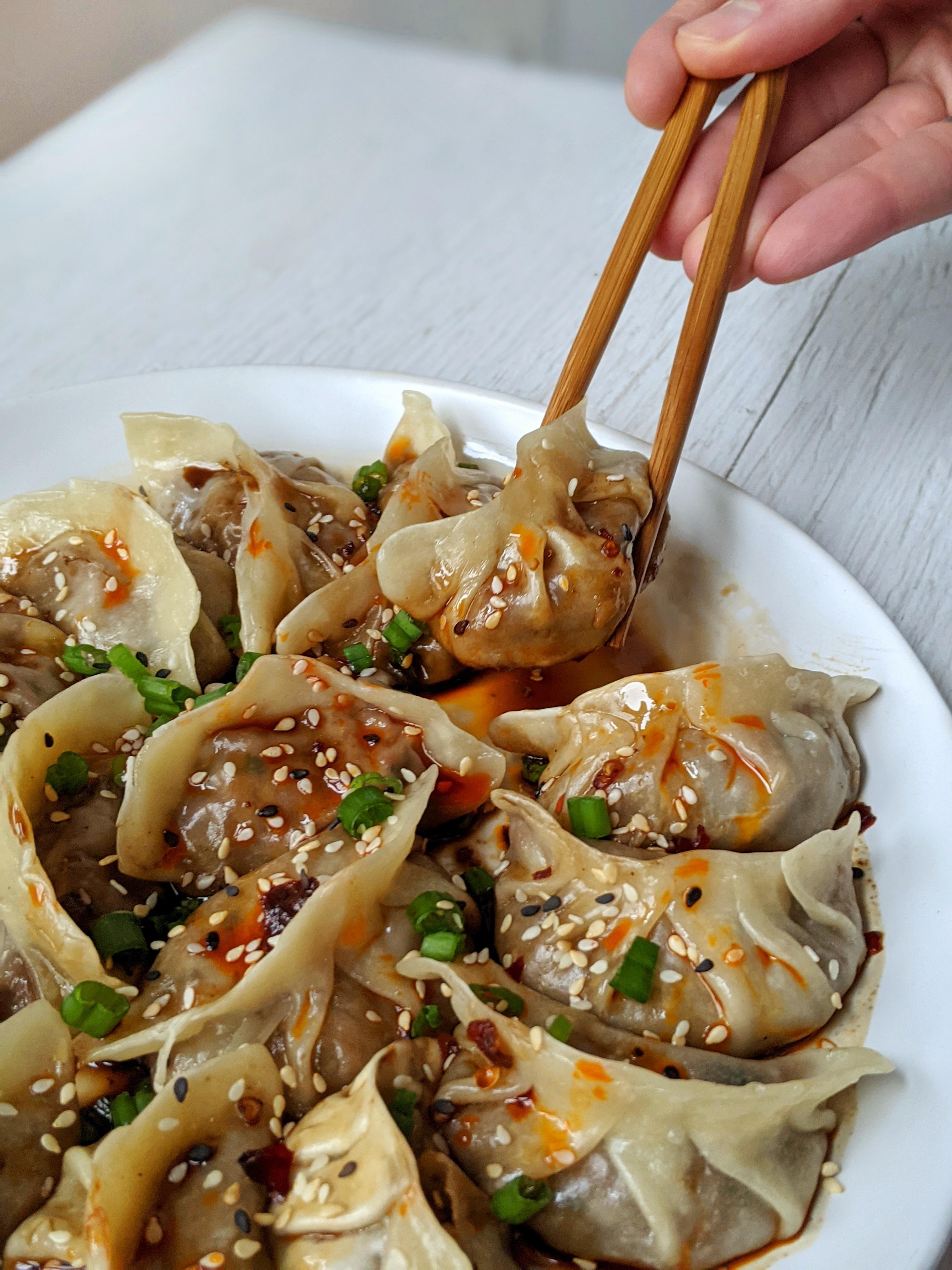 Mushroom, cabbage and walnut dumplings | Scrolller
