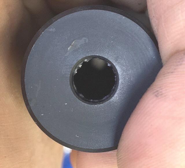 Muzzle brake "burrs" is this normal? | Scrolller