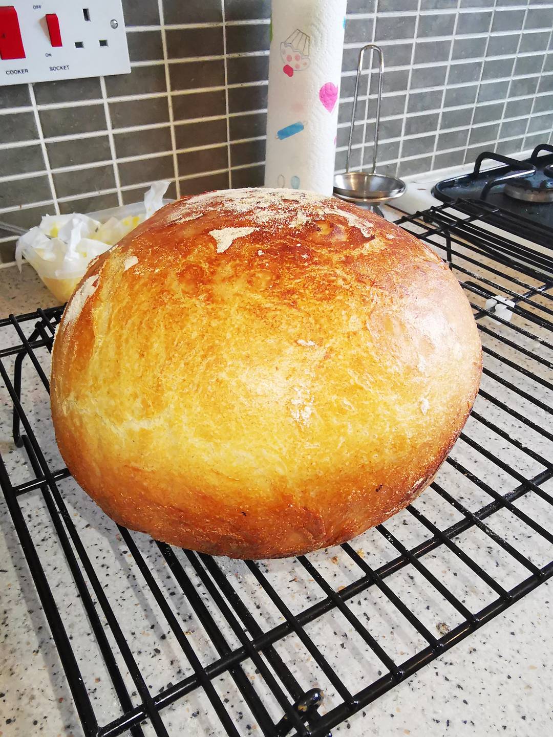 My 11 year old's first ever loaf, cooked in a Dutch oven, all by himself | Scrolller