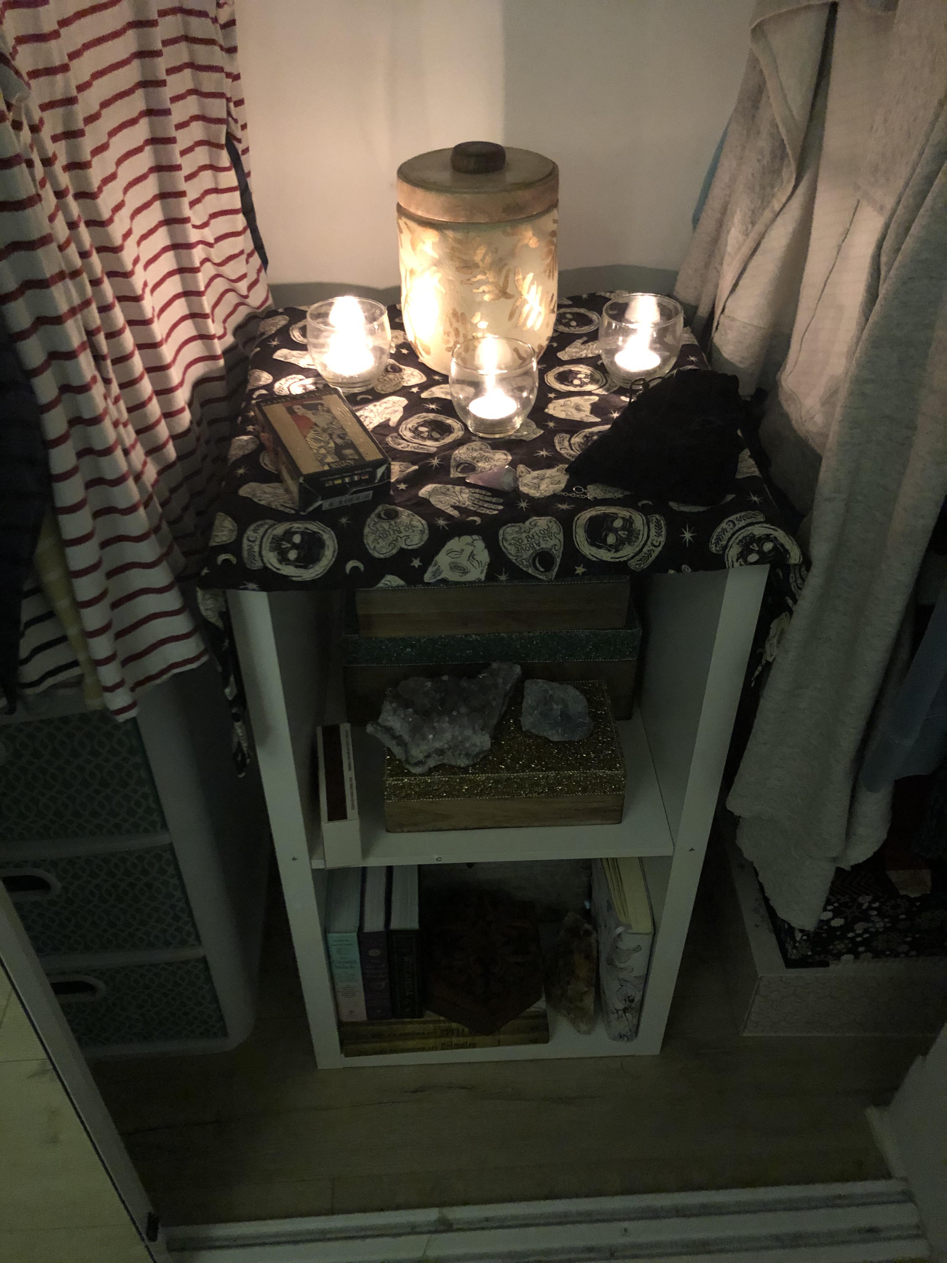 My altar in my closet!!! | Scrolller