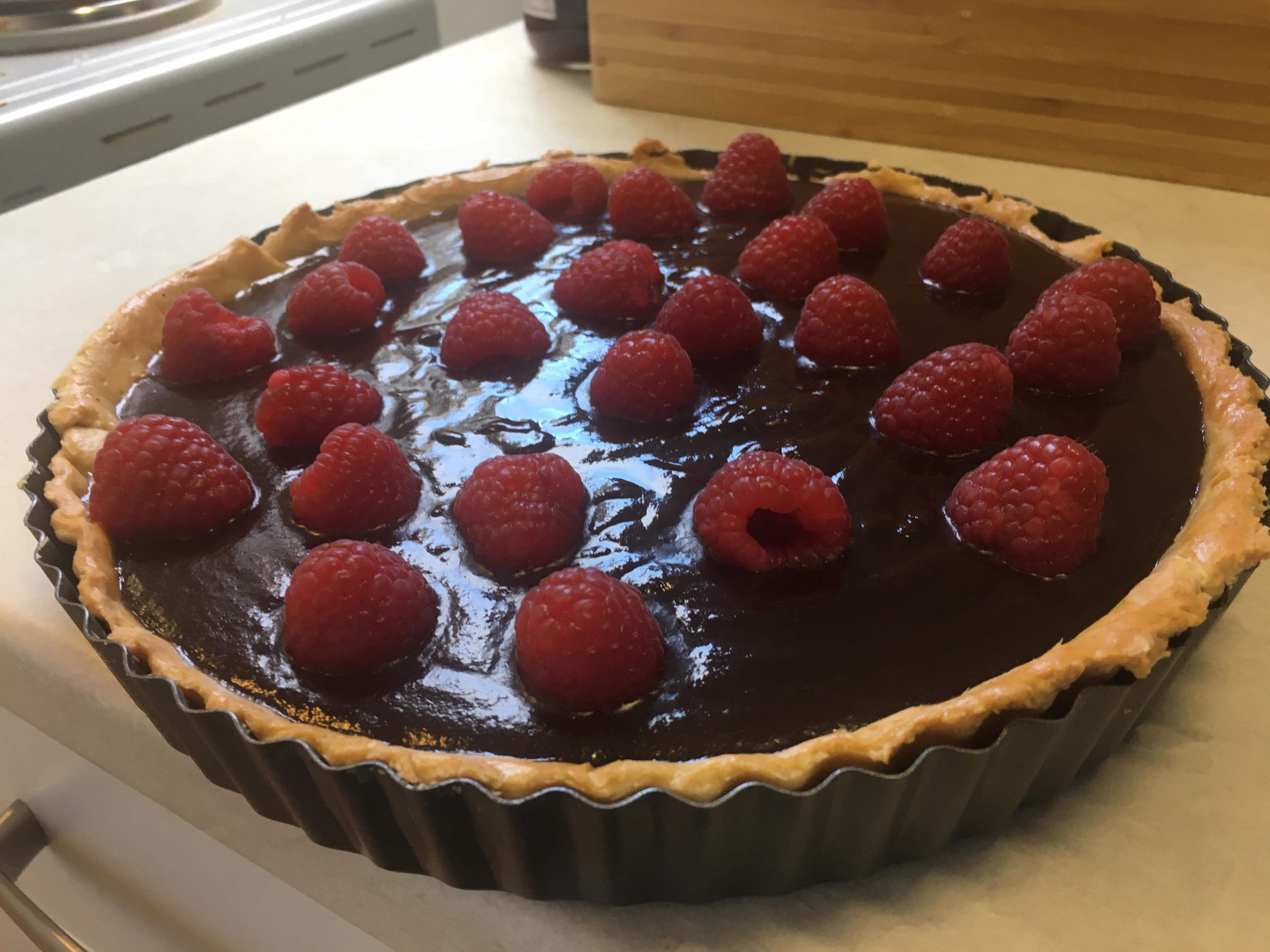 My Baking Day pt. 2: Chocolate Raspberry Tart | Scrolller