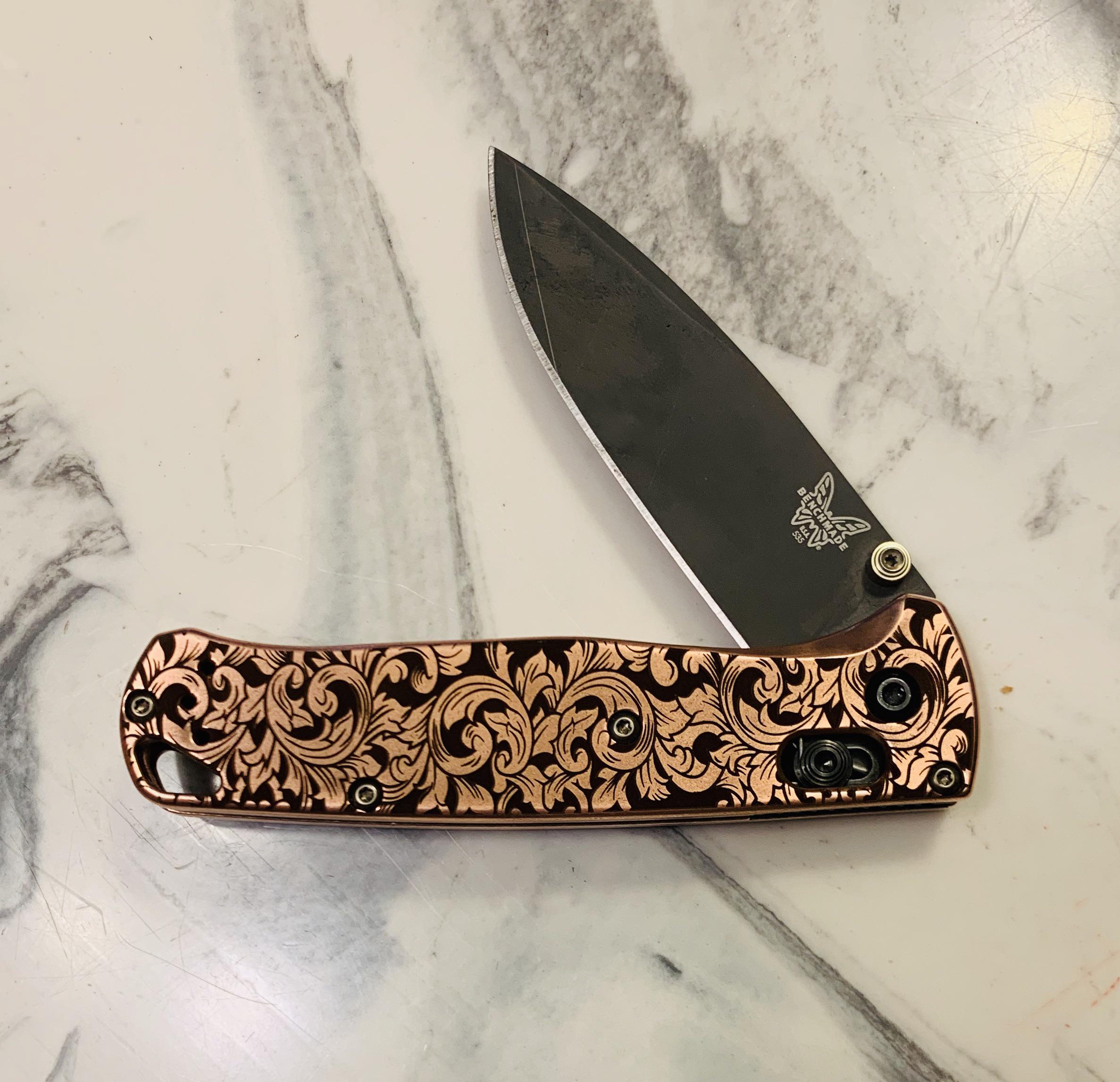 My Benchmade bugout, she's finally complete! Thanks to Derrick @dnalasering134 for the awesome ...