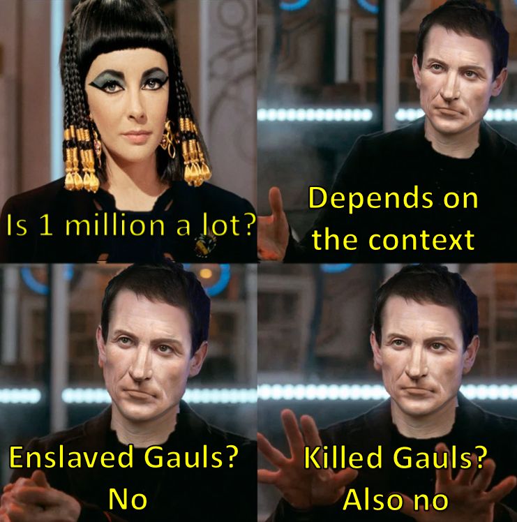 My boy Julius Caesar didn't like Gauls very much | Scrolller