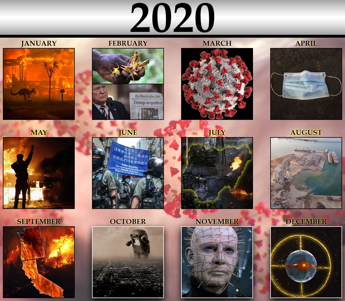 My contribution to the many 2020 disaster calendars | Scrolller