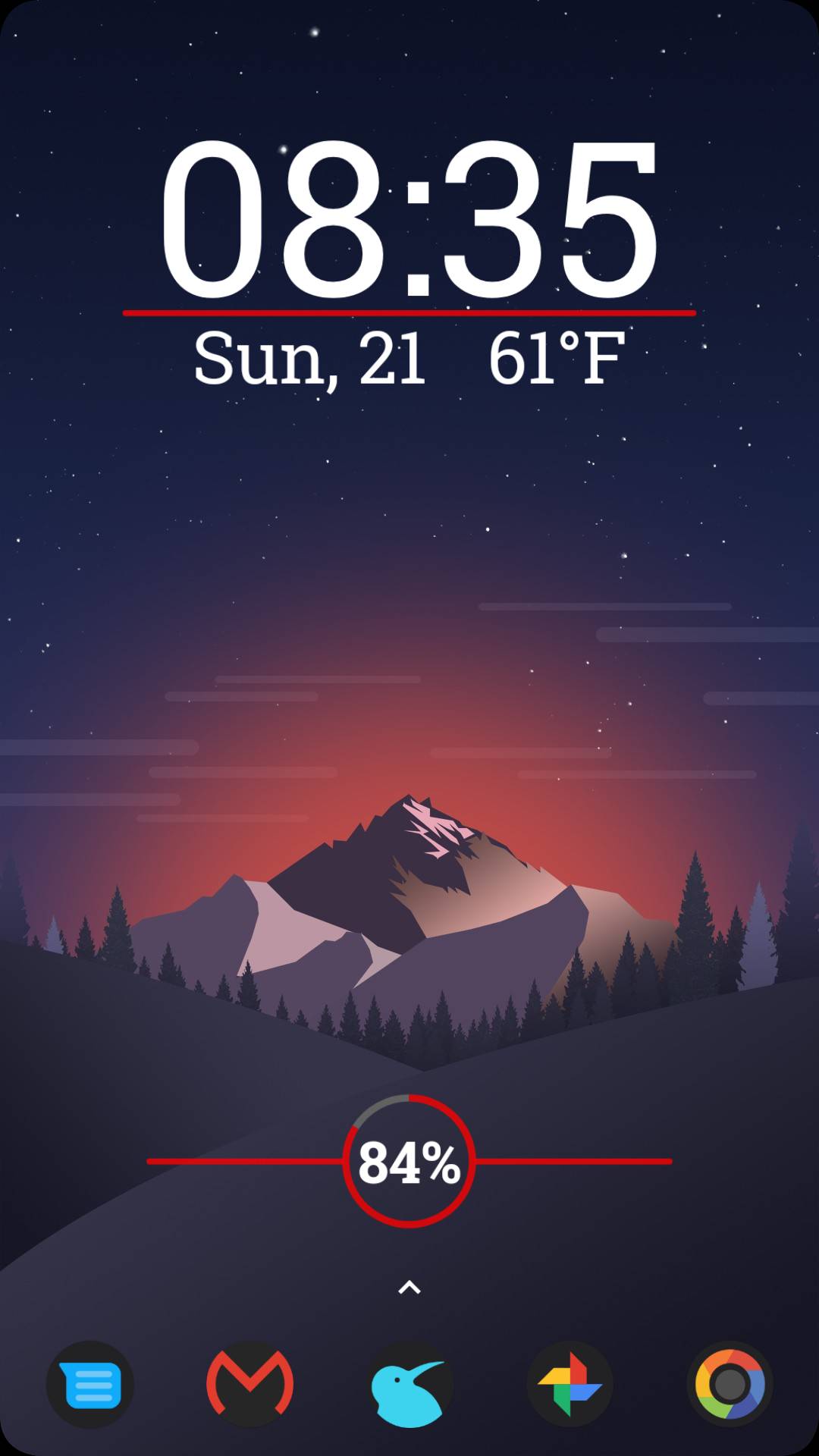 My current home screen, with 2 home made kustom widgets (first time posting here) | Scrolller