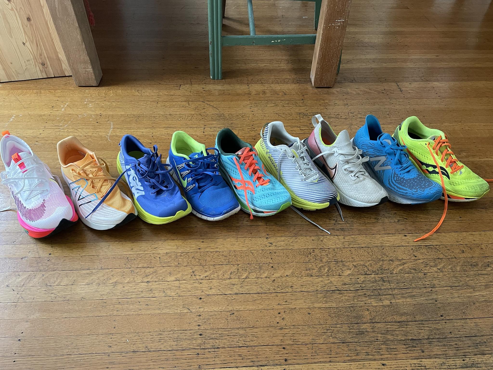 My current rotation, in order from least to most mileage. | Scrolller