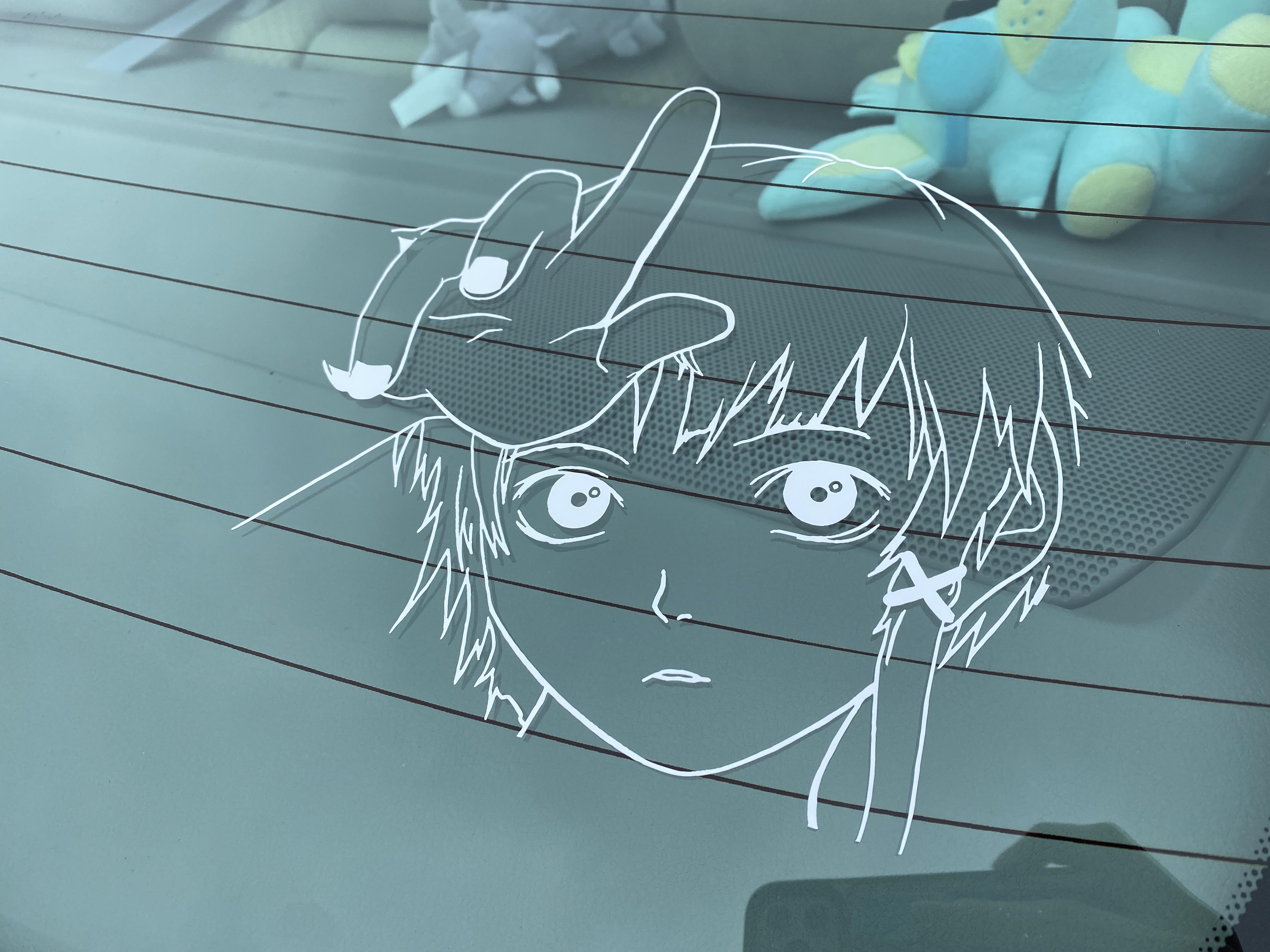 My custom Lain car decal finally came! | Scrolller