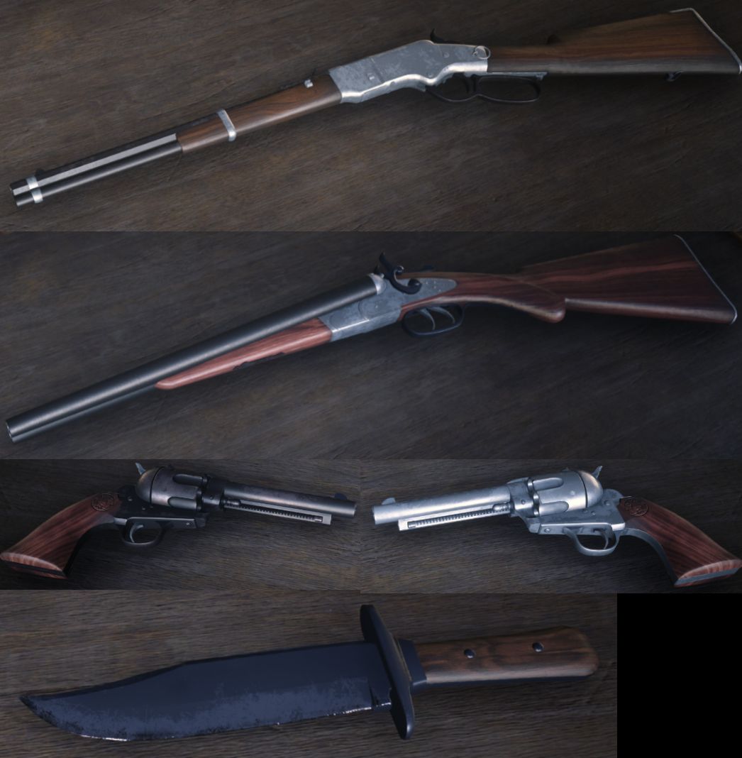 My customized weapons so far. | Scrolller