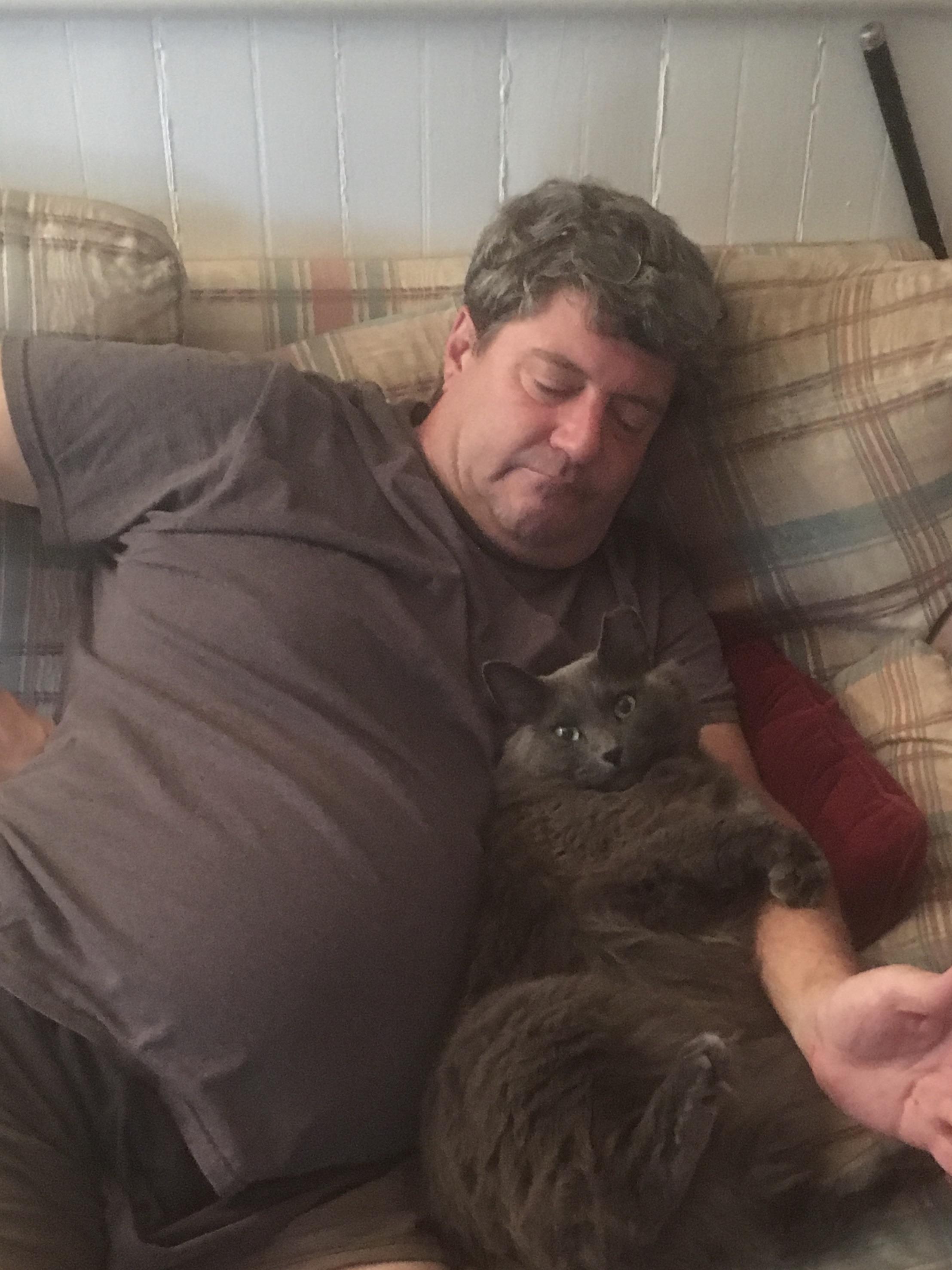My dad and his cat are obsessed with each other | Scrolller