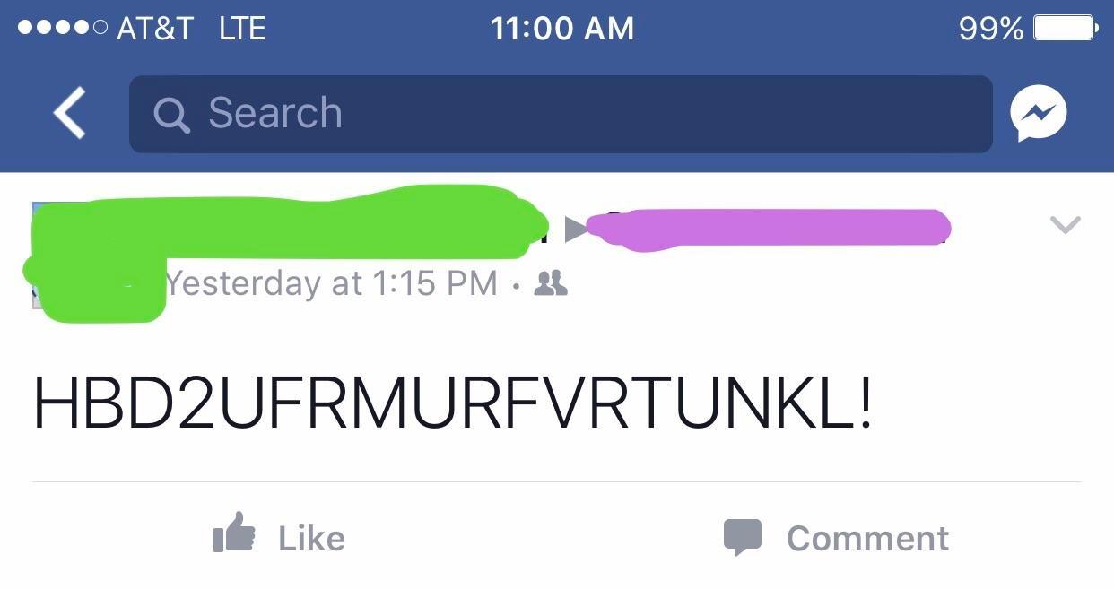 My Dad Just Posted This On My Cousins Timeline He Says It Means