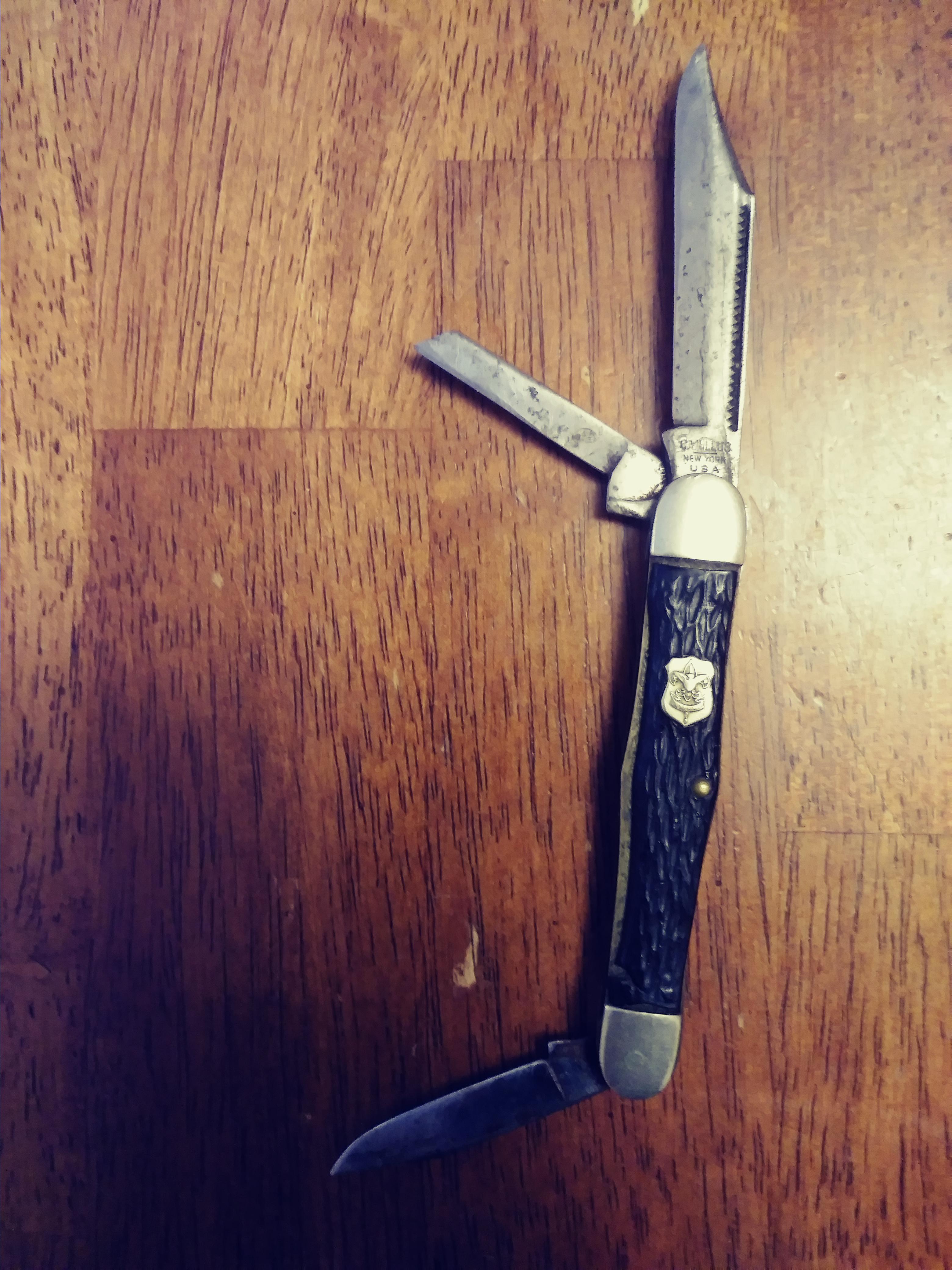 My dad's 1945 Camillus Boy Scout knife | Scrolller
