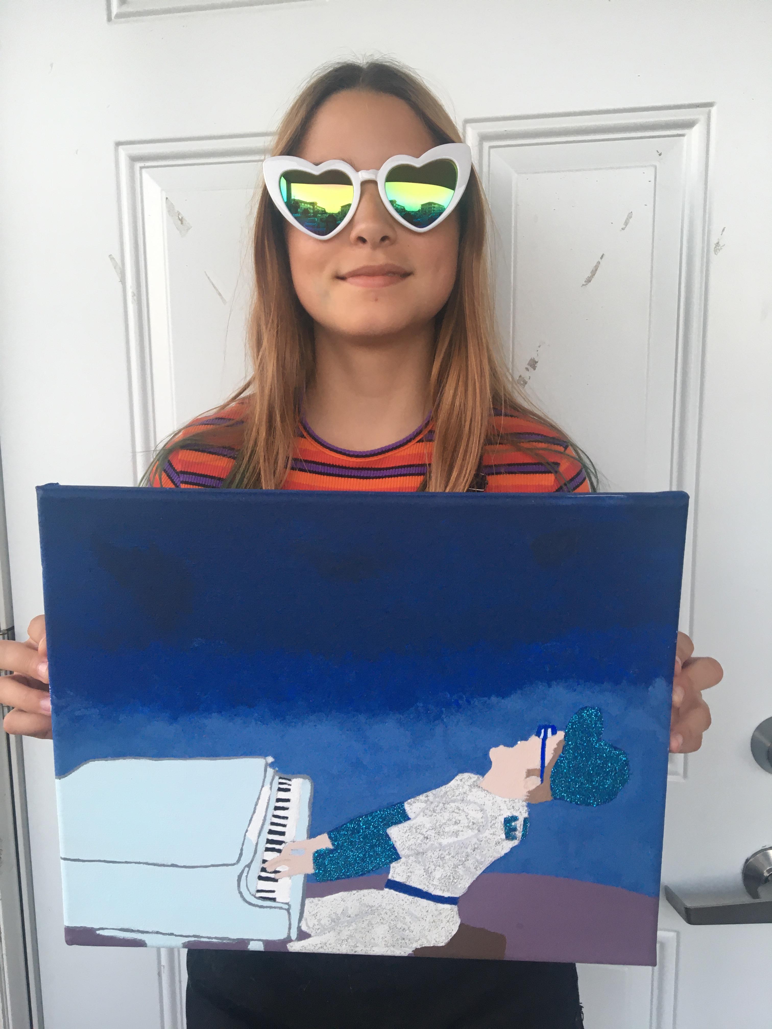 My Daughter Loves Elton John This Is Her Latest Piece Scrolller