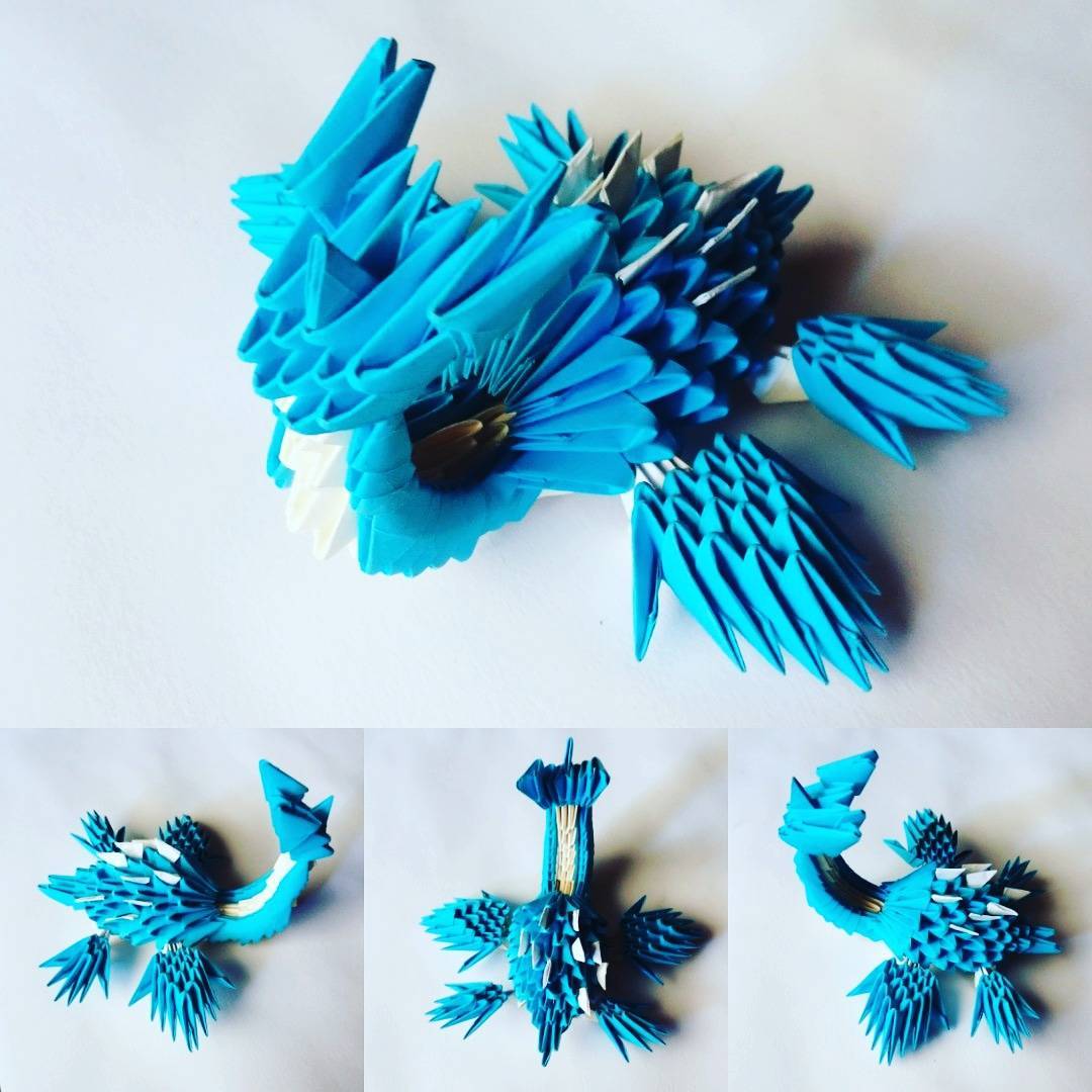 My design of Lapras in 3D Origami | Scrolller