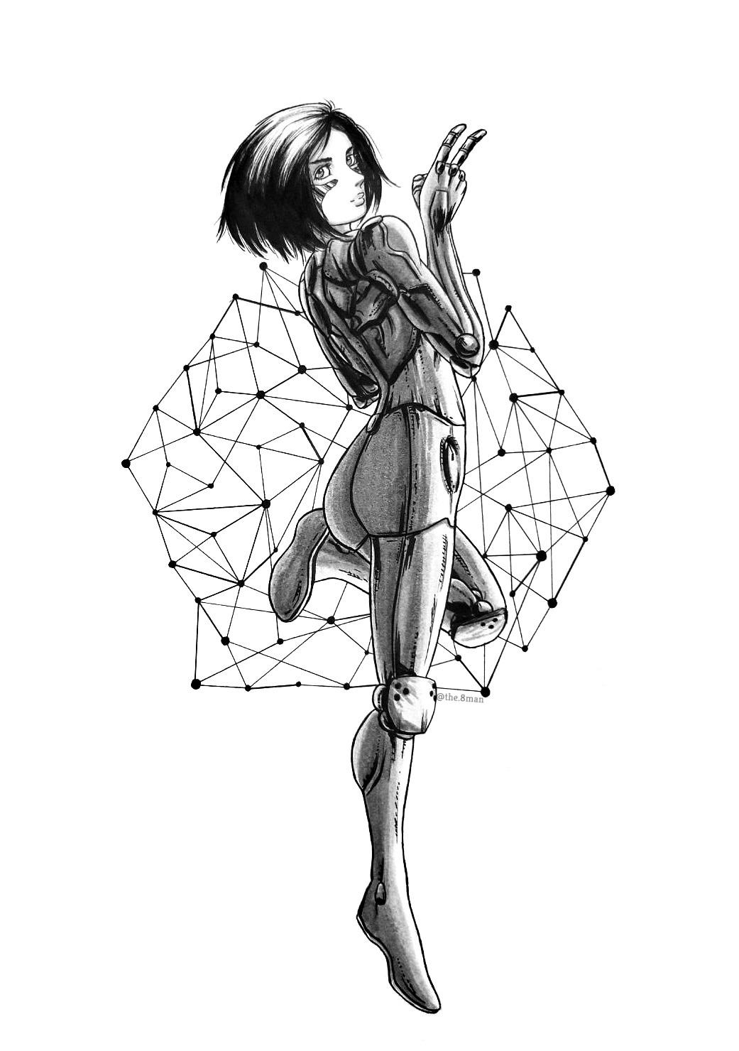 My Drawing Of Alita Hope You Like It Scrolller