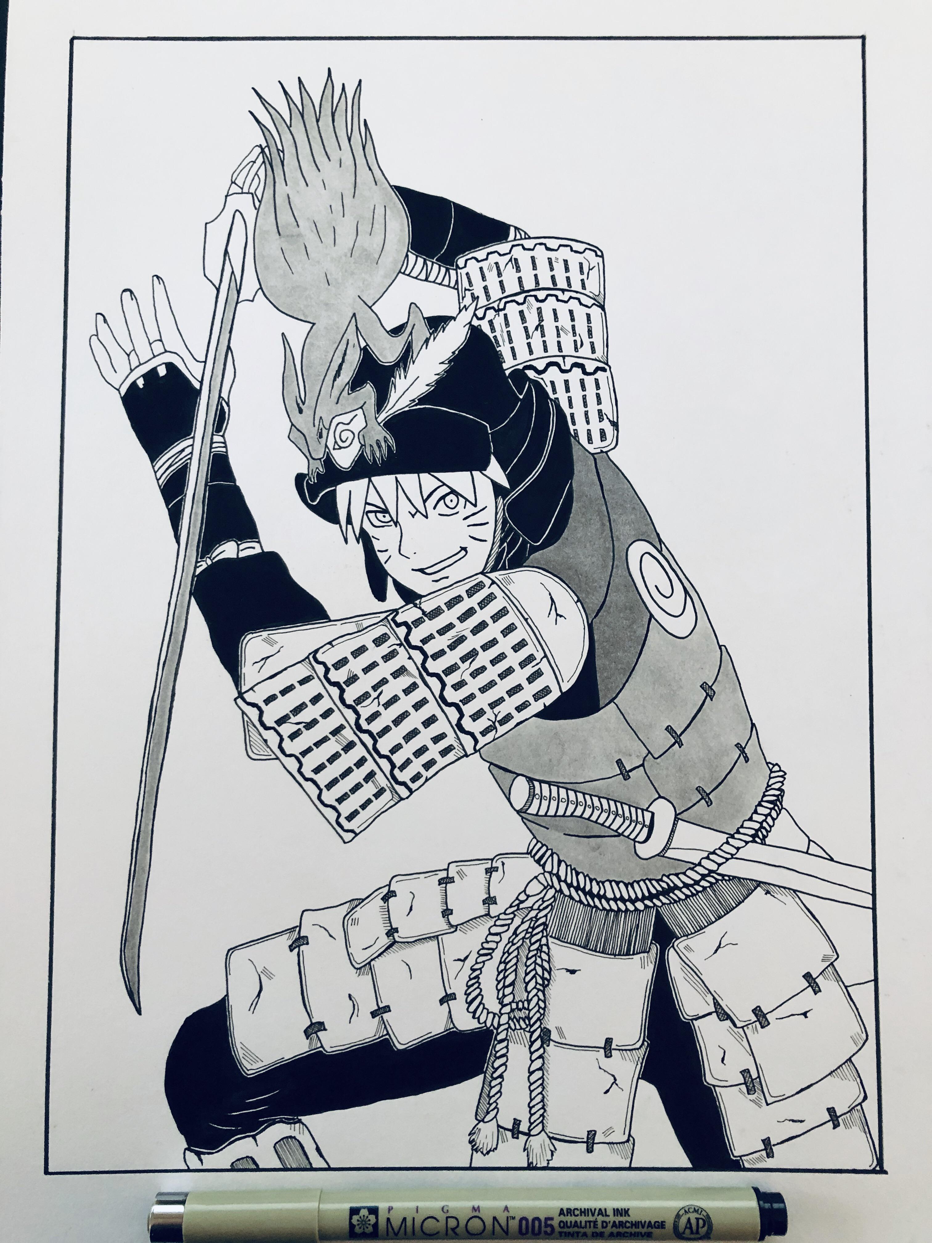 My Drawing of Samurai Naruto | Scrolller