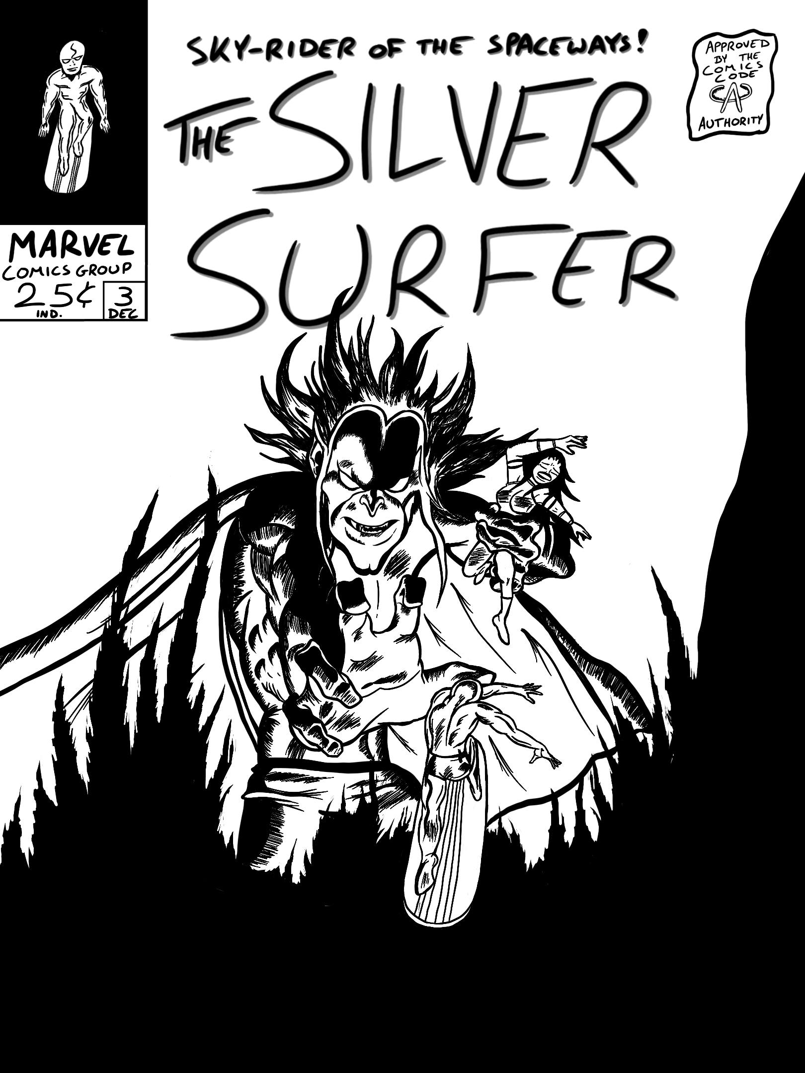 My Drawing of Silver Surfer 3 - First Appearance of Mephisto | Scrolller
