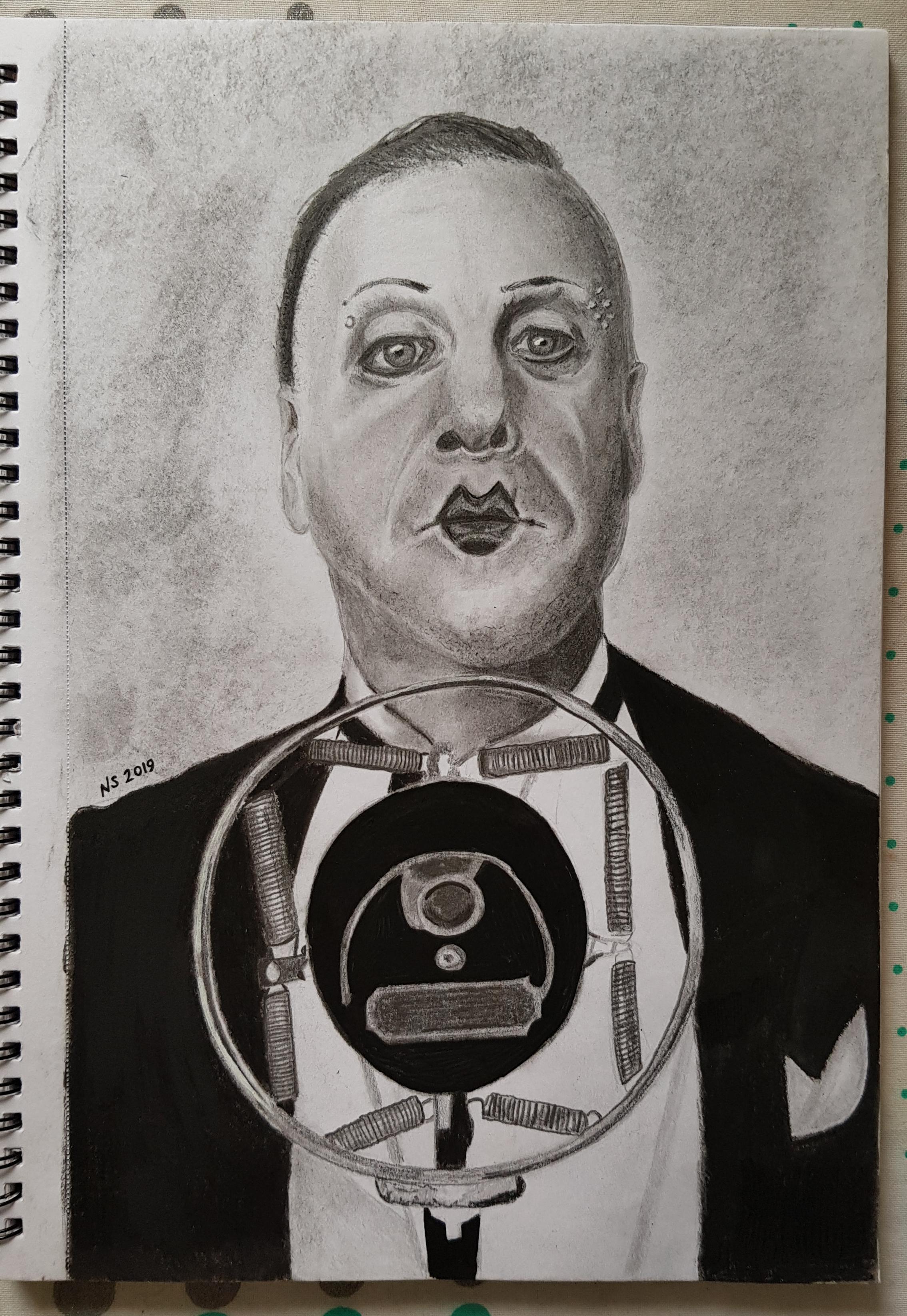 My drawing of Till from the 'Radio' video | Scrolller