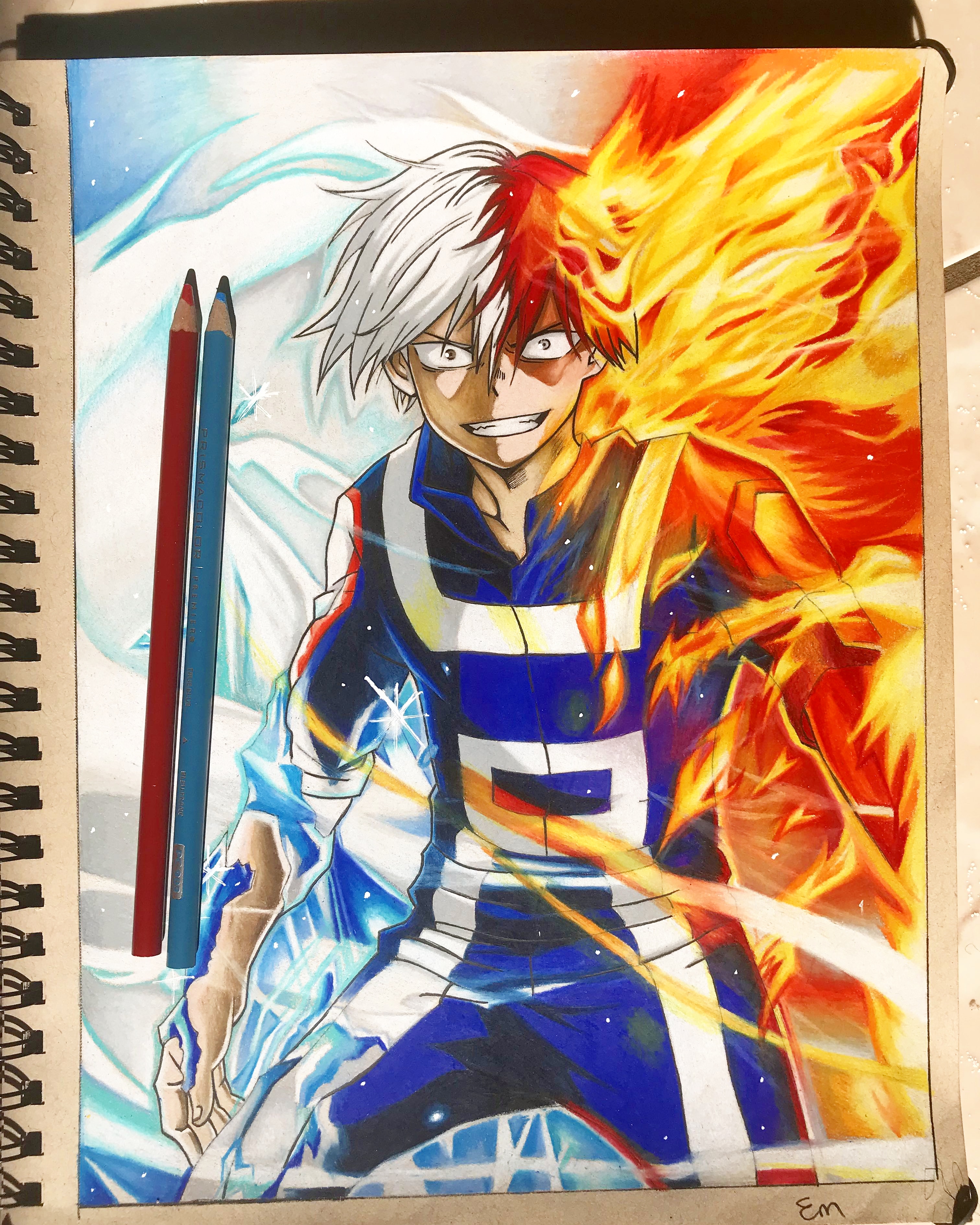 My epic drawing of todoroki I have more drawings below in the link in the comments 👇👇👇👇👇👇👇 ...
