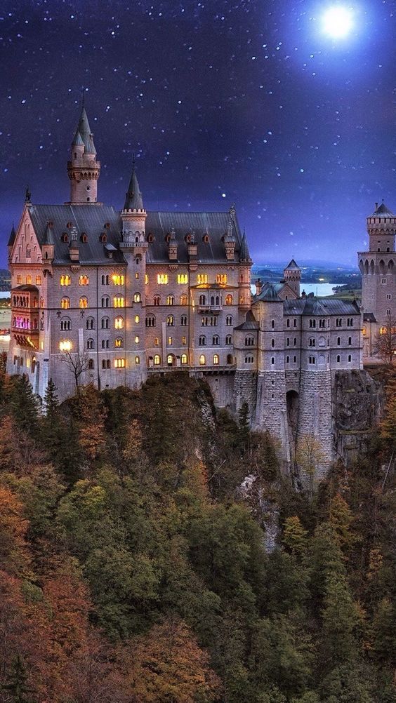 My favorite castle looks even cooler at night! | Scrolller