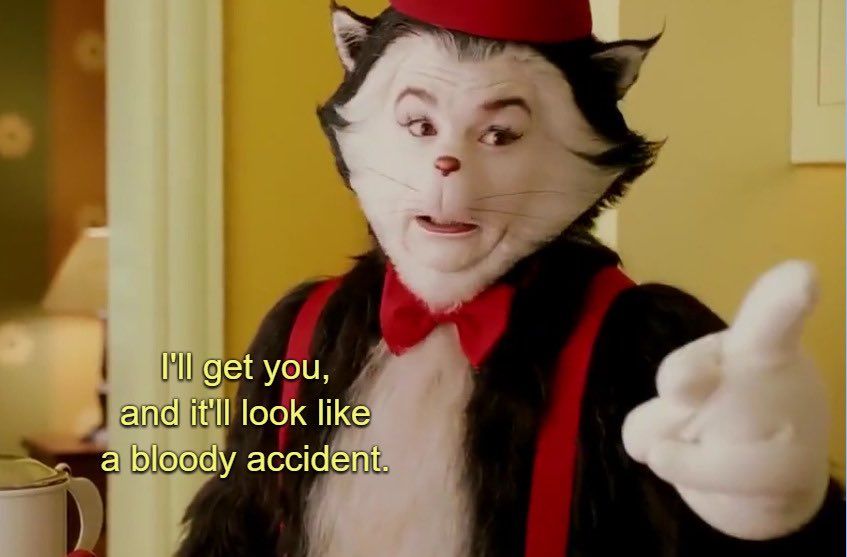 my favourite scene from the iconic film - the cat in the hat | Scrolller