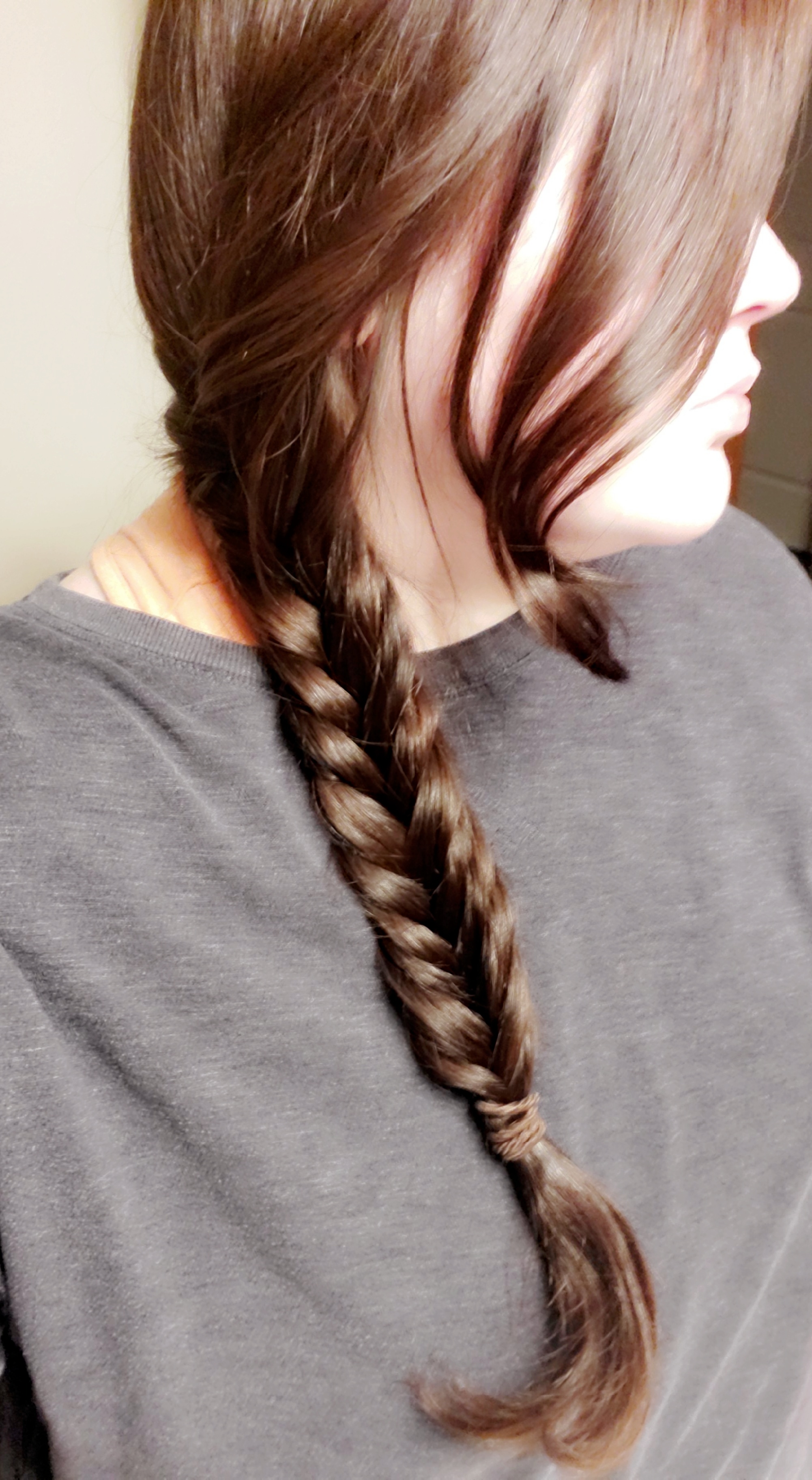 My first attempt at a fishtail braid | Scrolller
