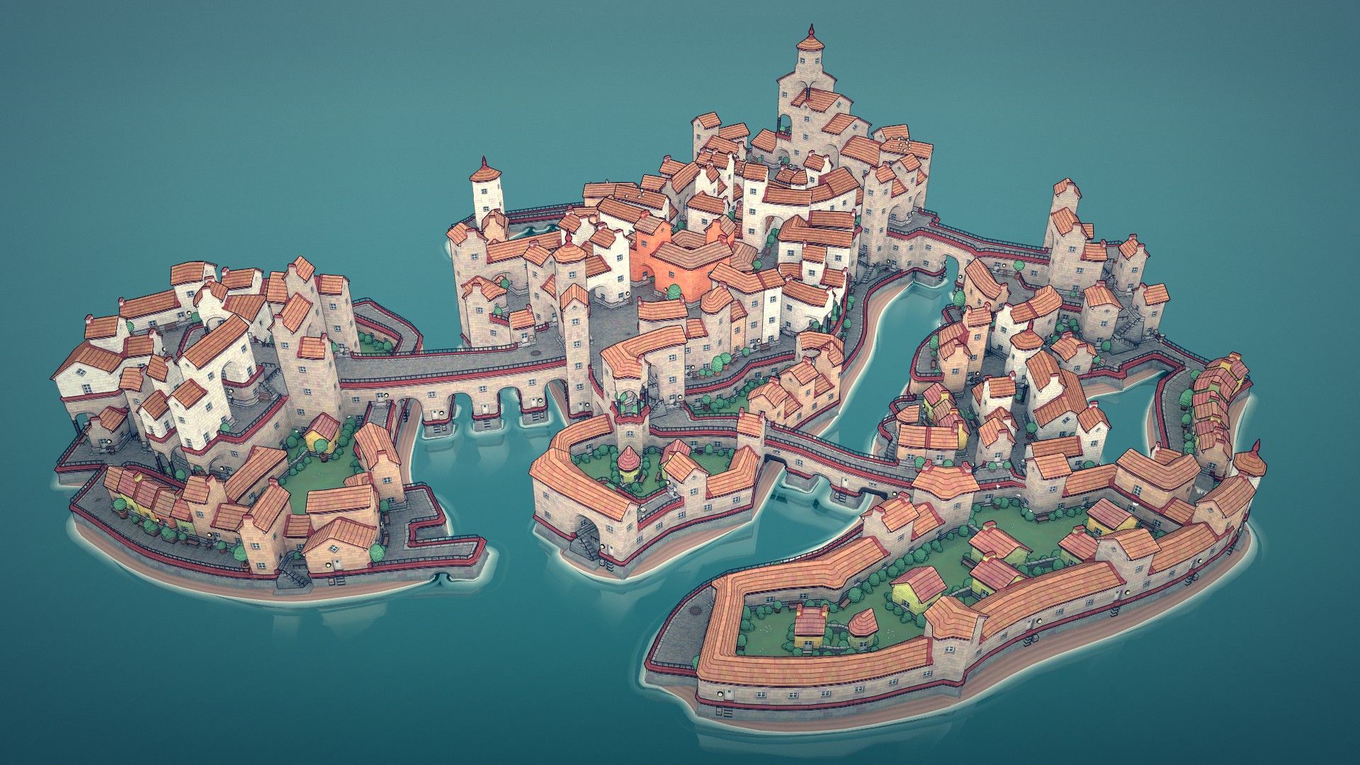 My first build in Townscaper | Scrolller