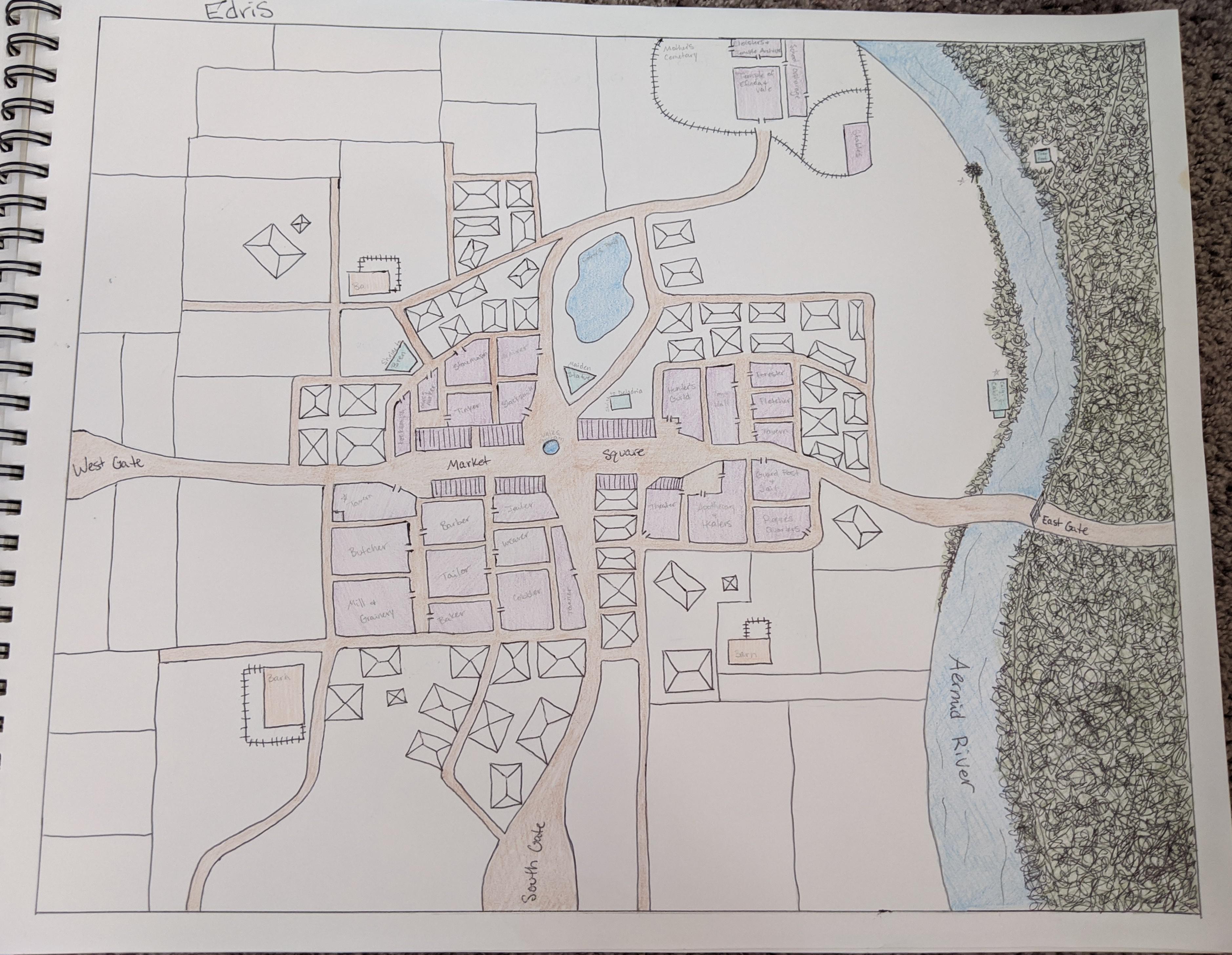 My first city map for a book I'm writing | Scrolller