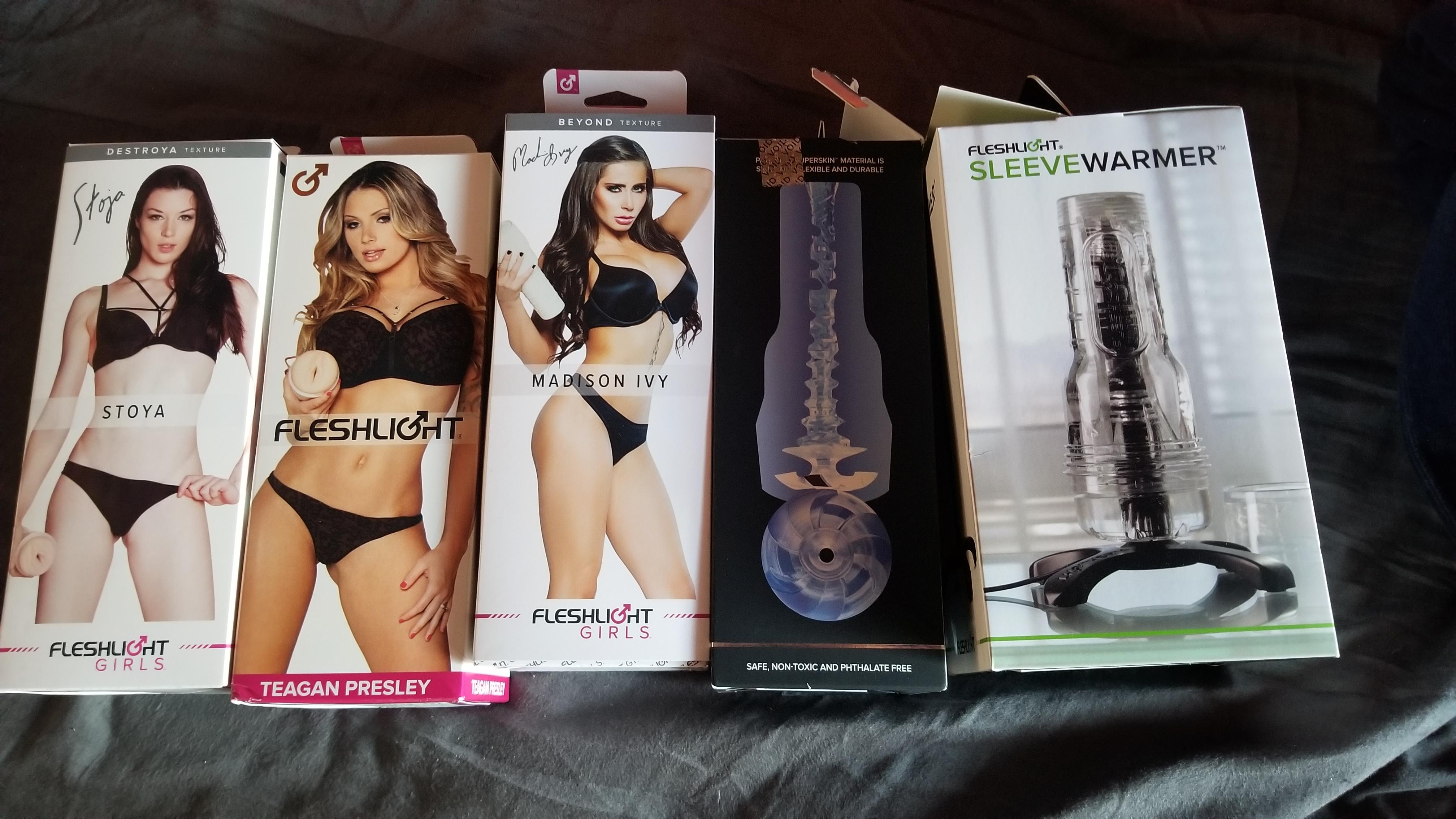 My first ever orders of fleshlights came in! Looks like I have some experimenting to do ...