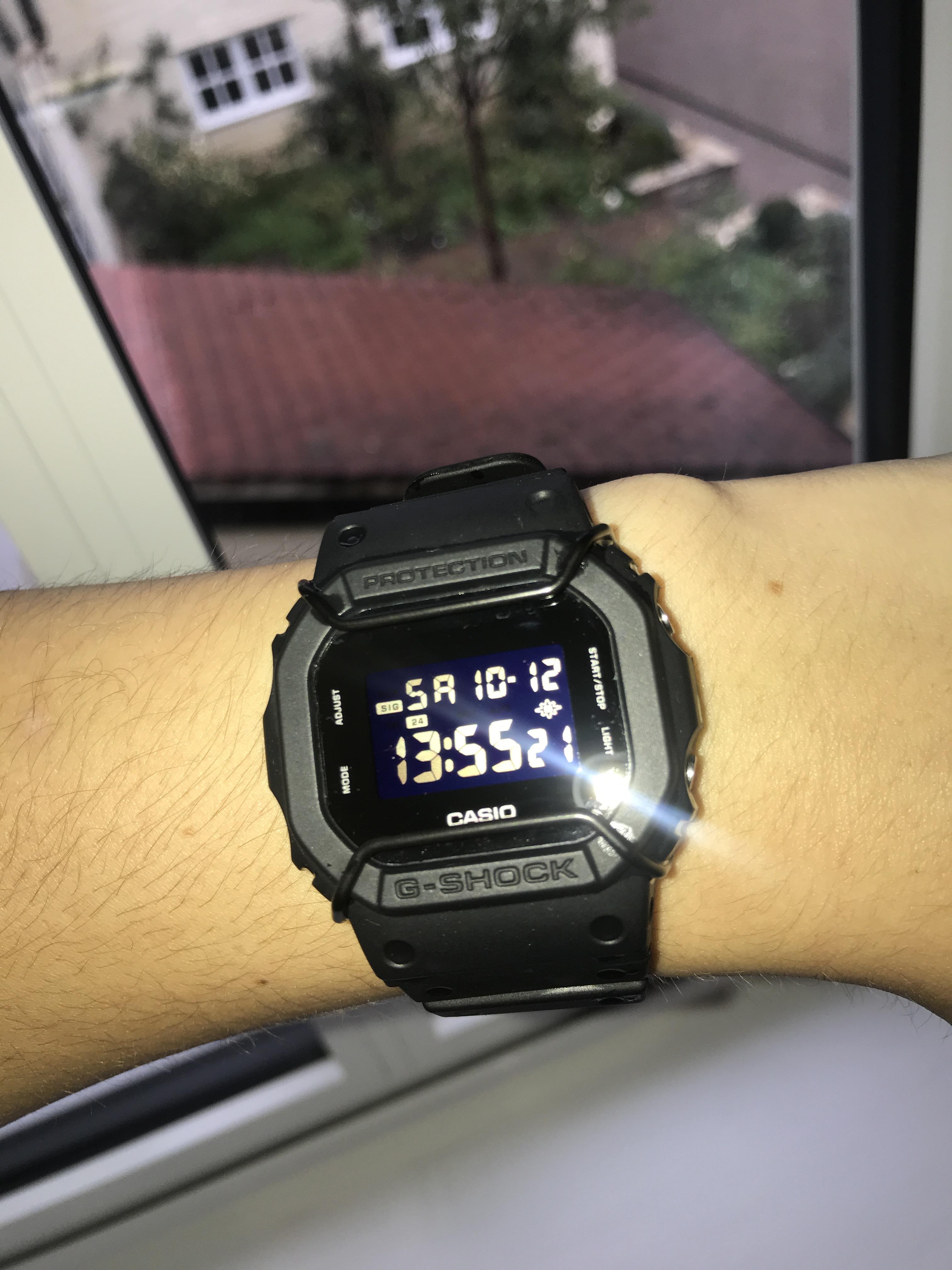 My first G-shock (DW5600BB). I’m a vintage watch collector but I needed something more rugged ...