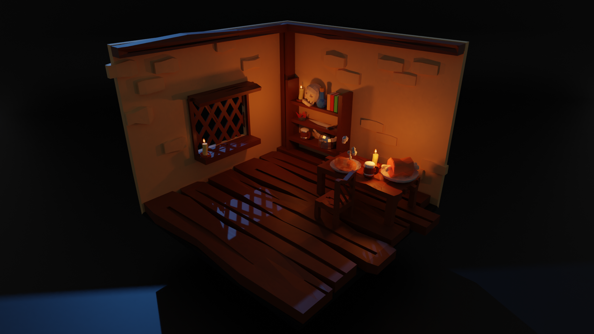 My First Low Poly Scene | Scrolller