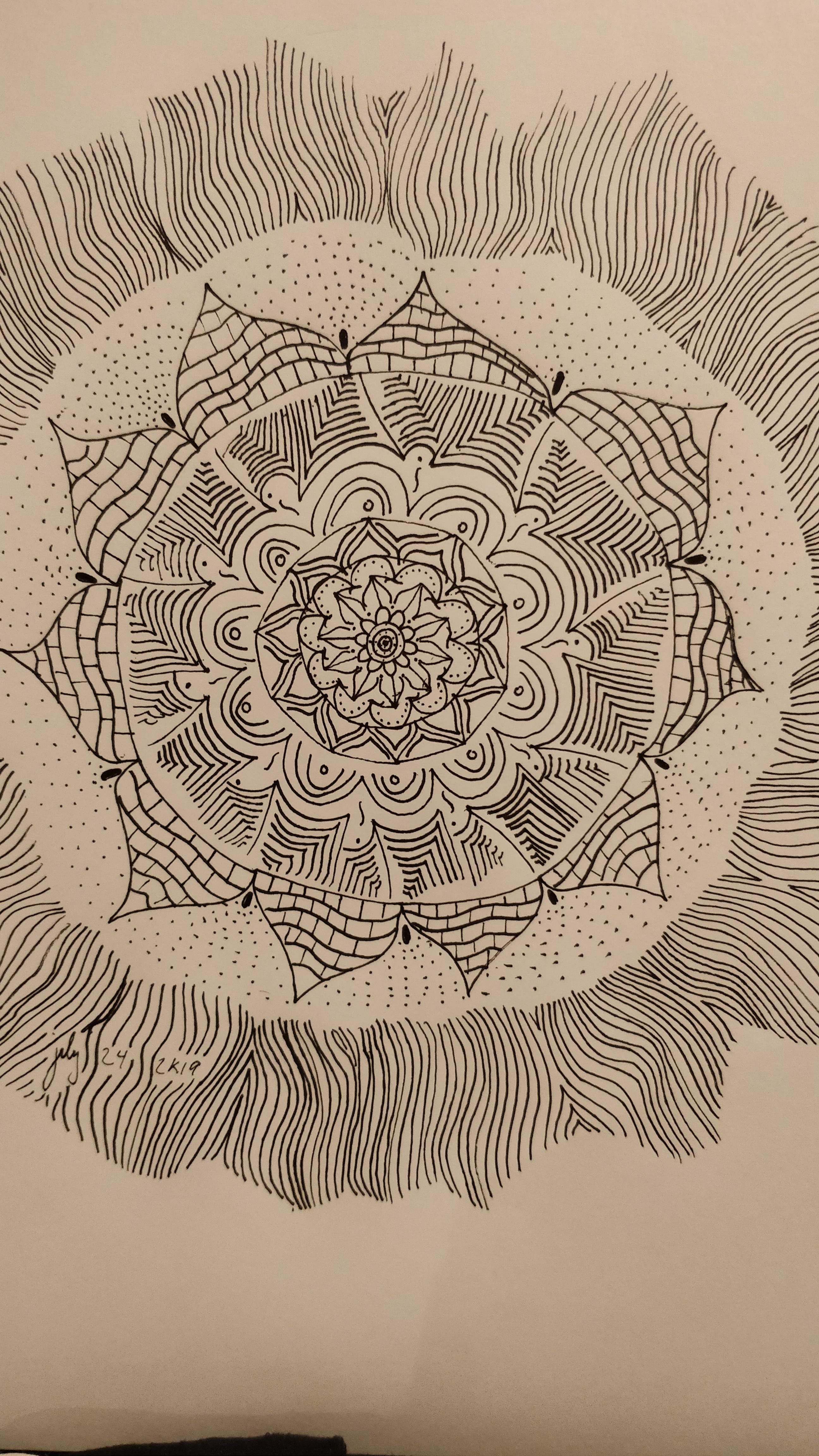 My first Mandala! Thoughts ? | Scrolller