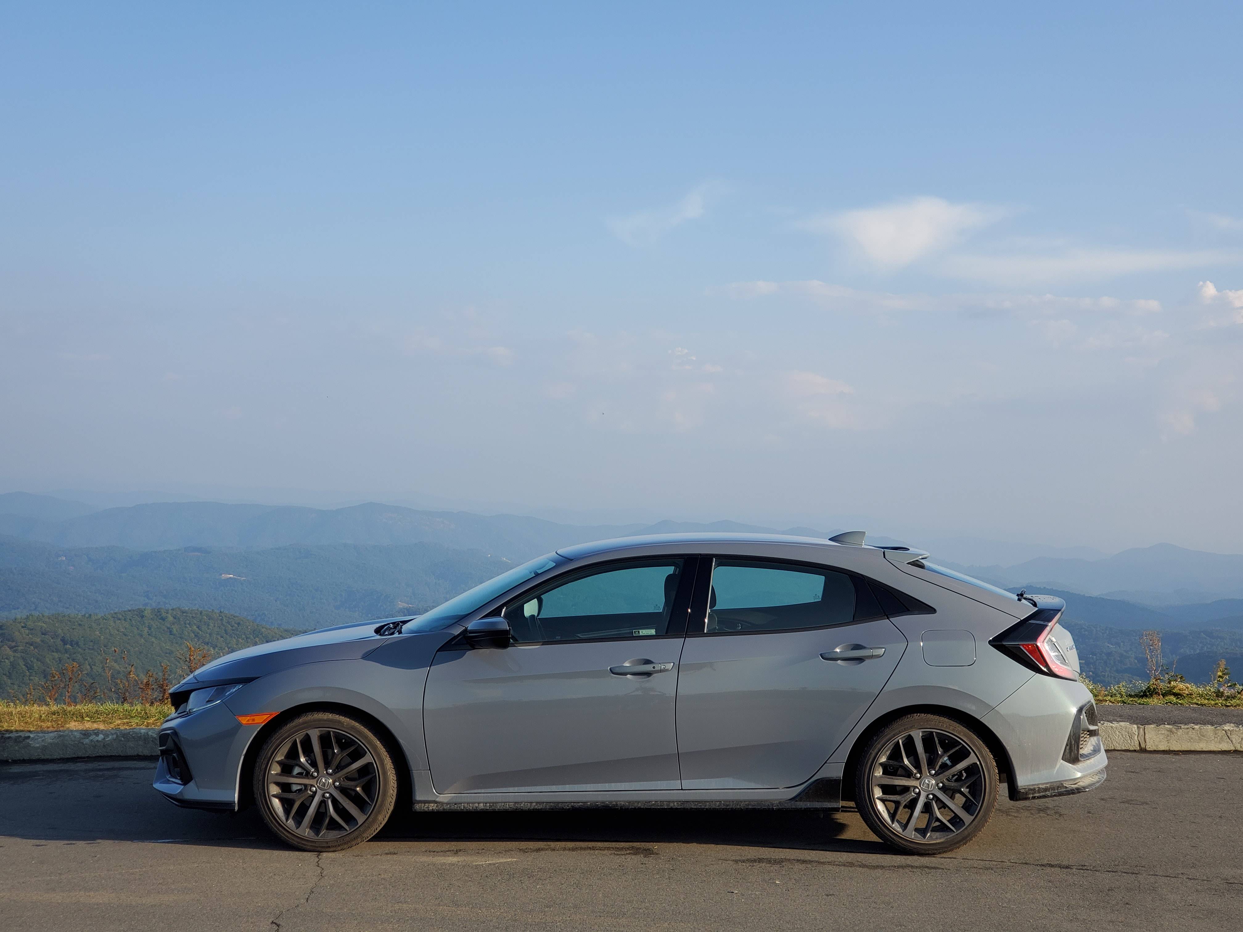 My first manual car. 2020 Civic Sport Hatchback 6MT. An upgrade from my old Element. | Scrolller