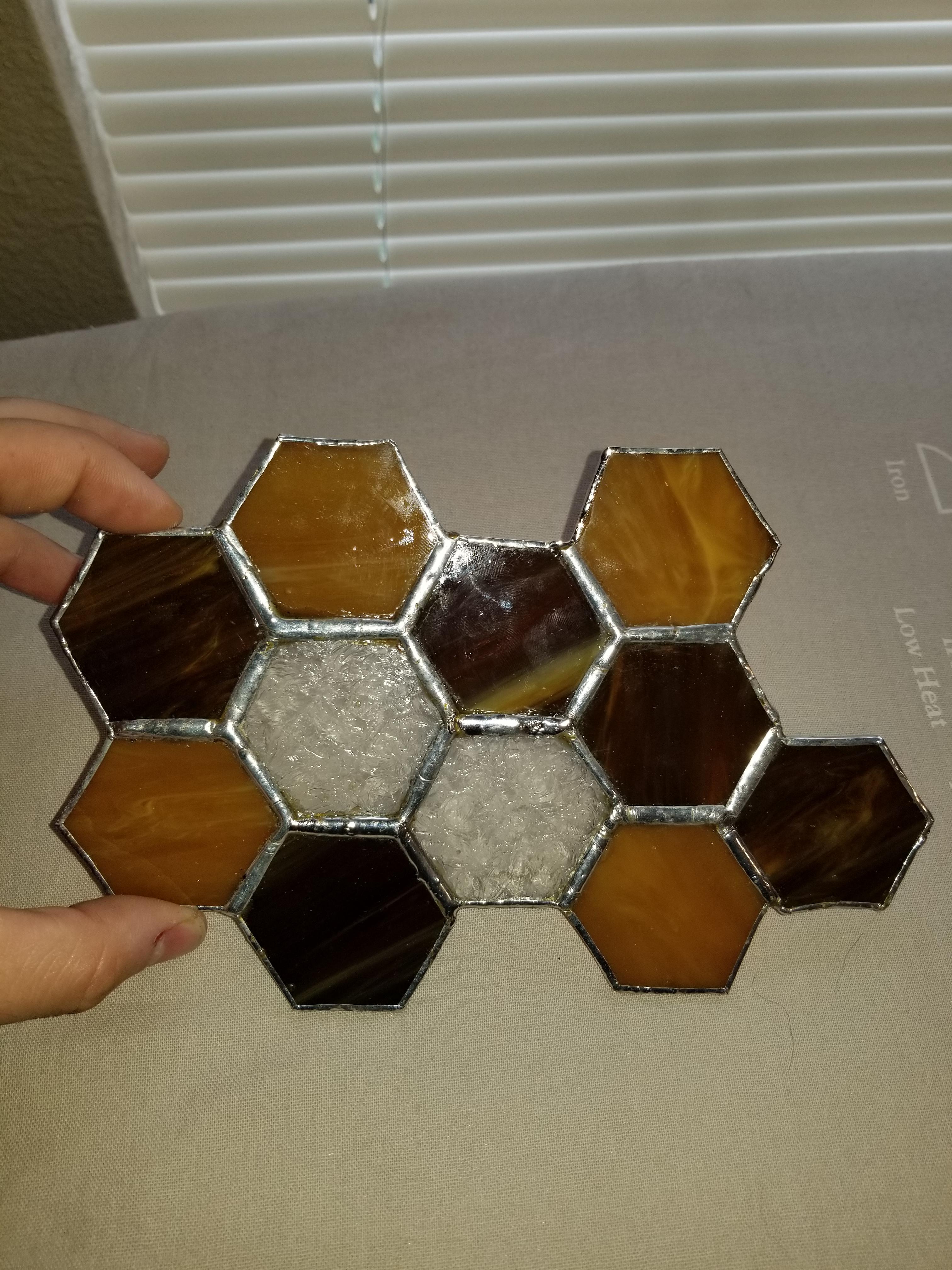My first piece a honeycomb!! | Scrolller