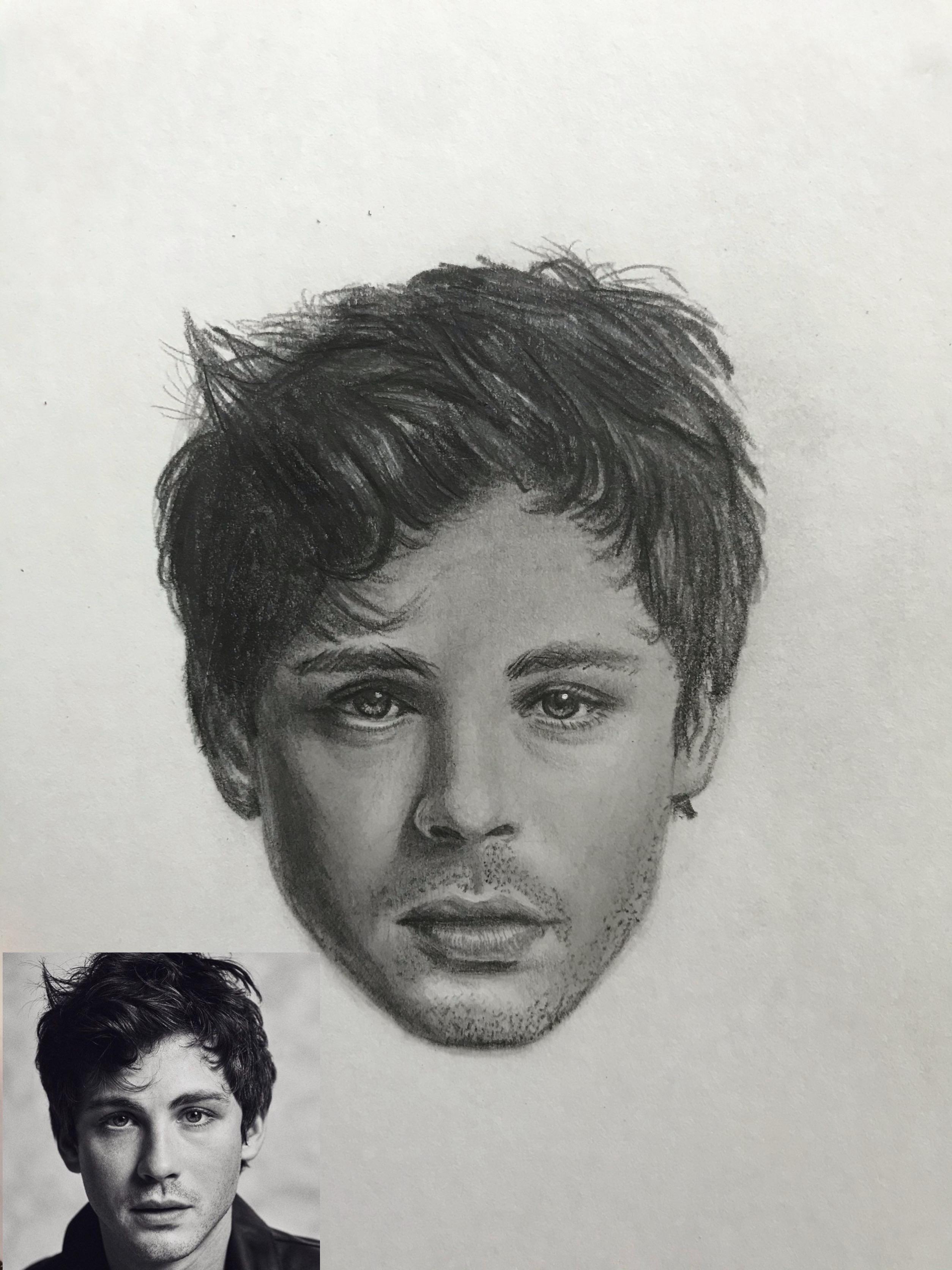 My first portrait without using grids. Was satisfied with it until I put it next to the ...