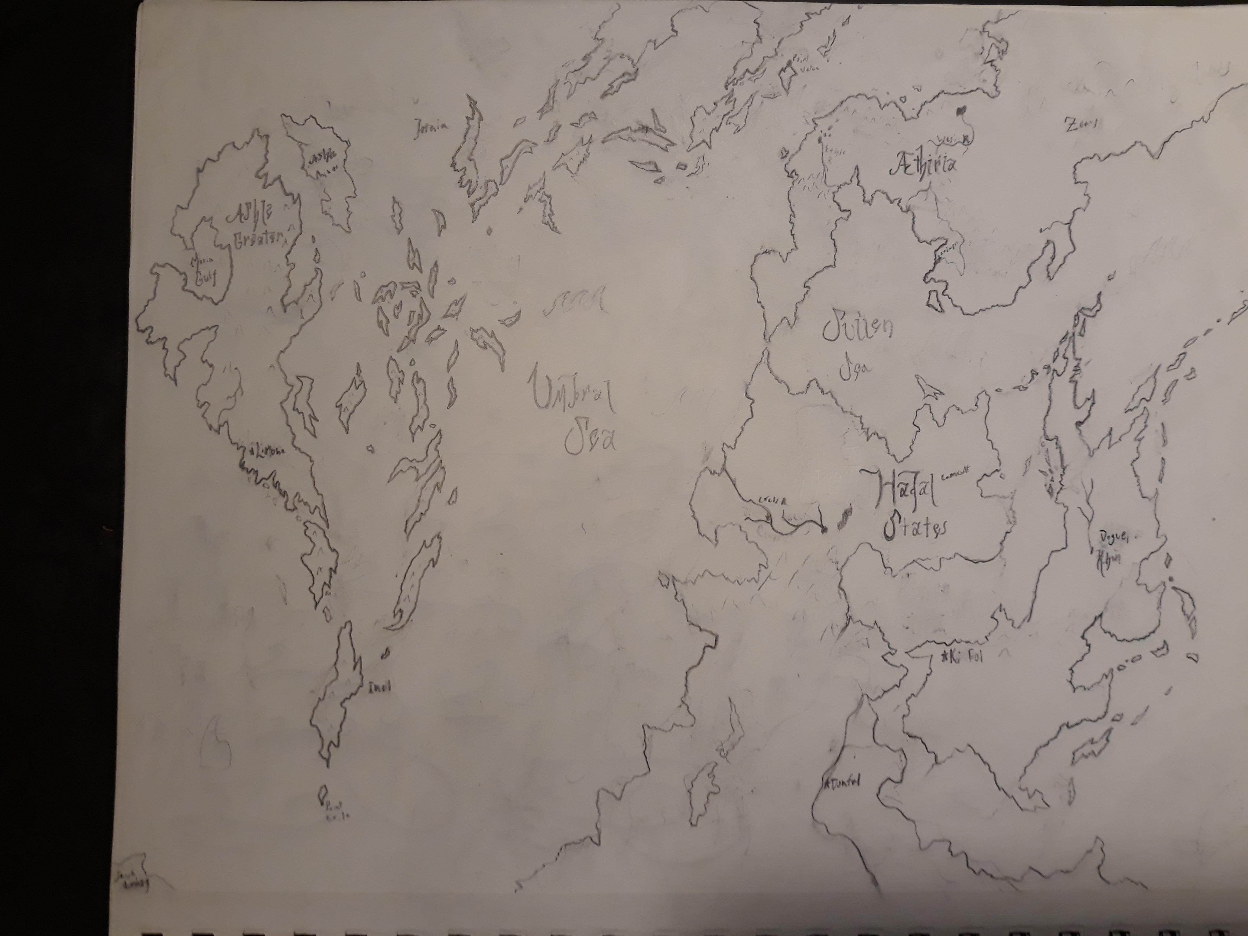 My first sincere attempts at fantasy geography. | Scrolller