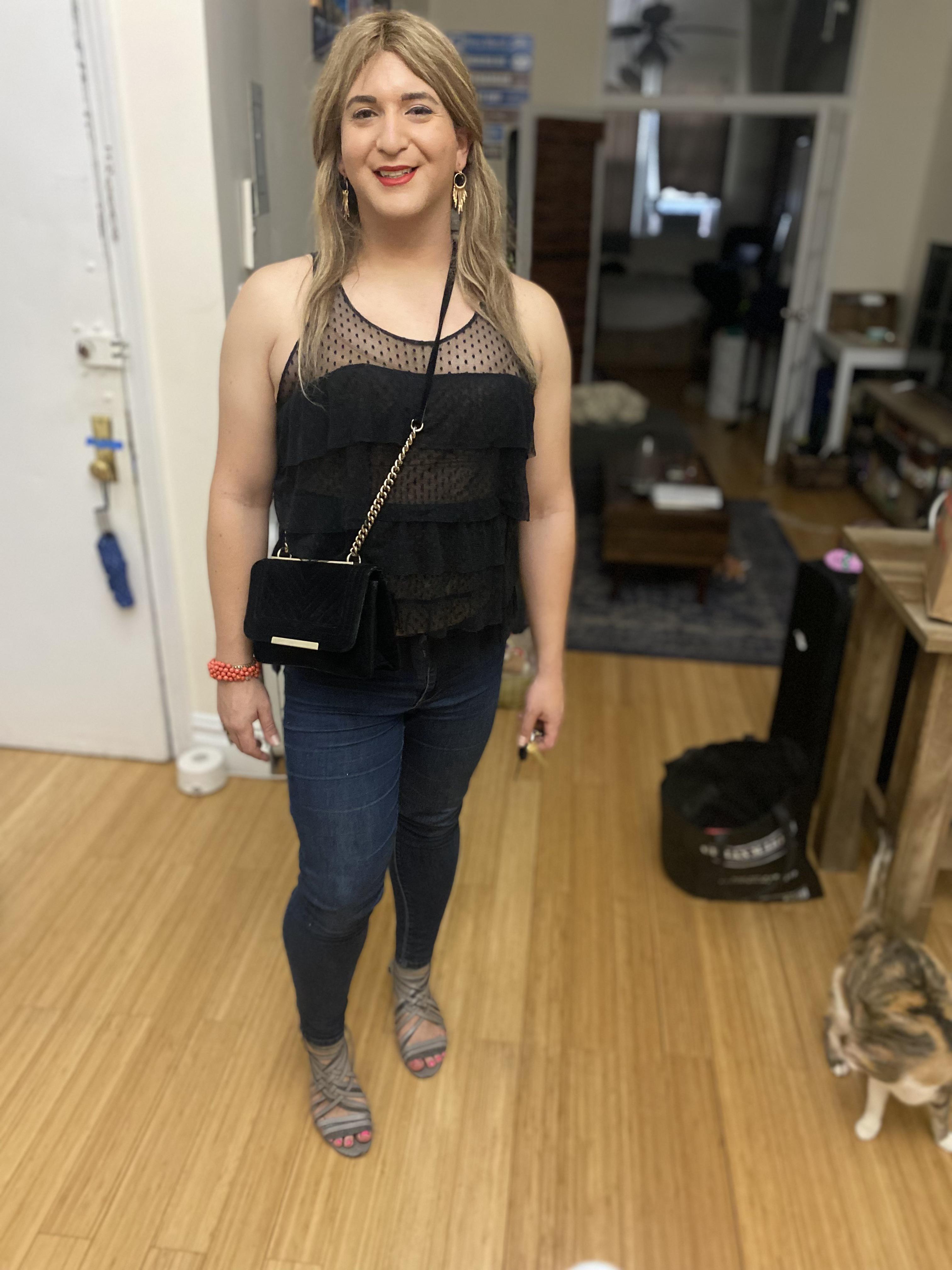 My First Time Out In Jeans Id Been Wearing Skirtsdresses For So Long Just To Be Extra Femme