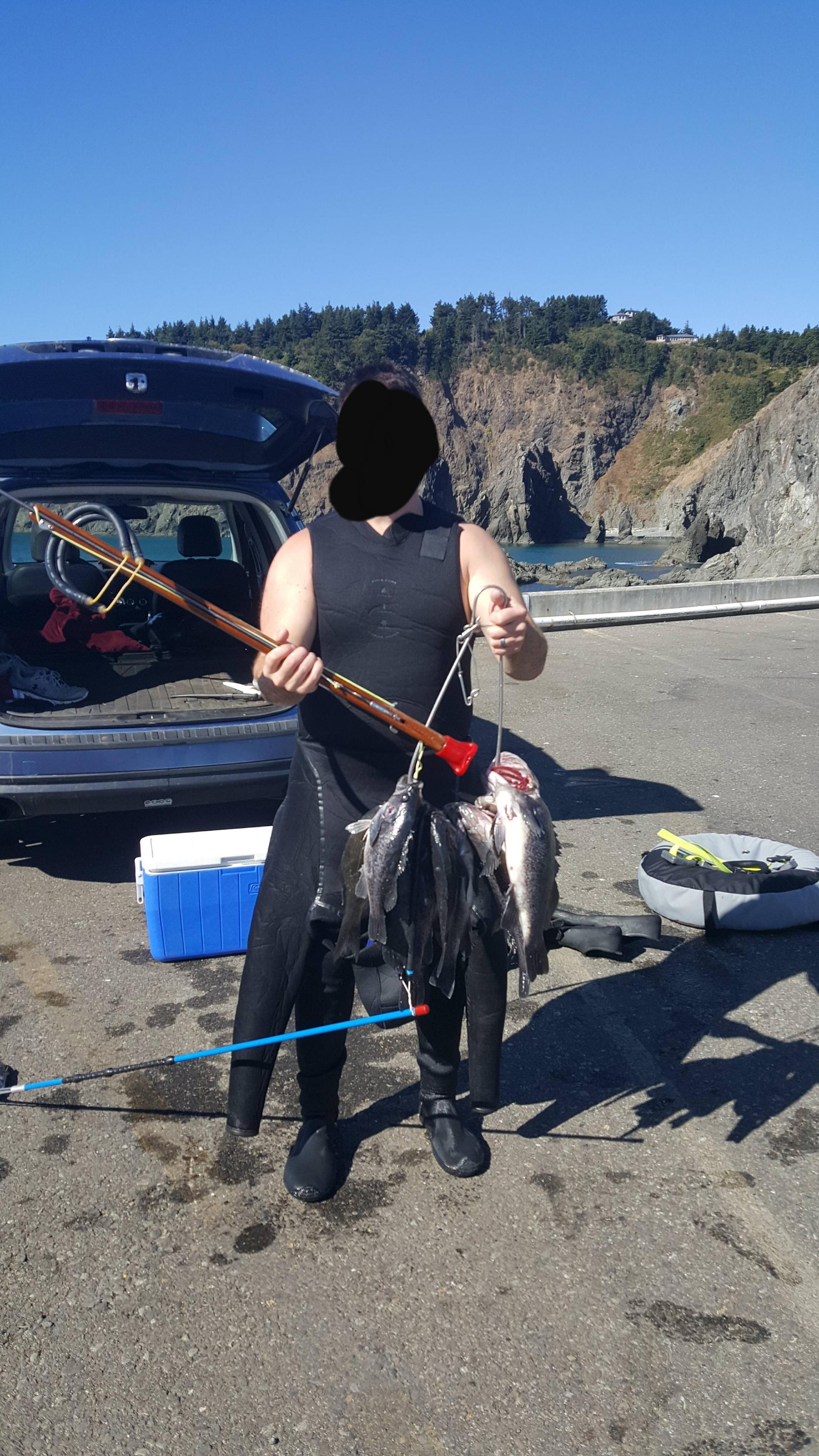 My first time spearfishing. Oregon coast in September 2018. | Scrolller