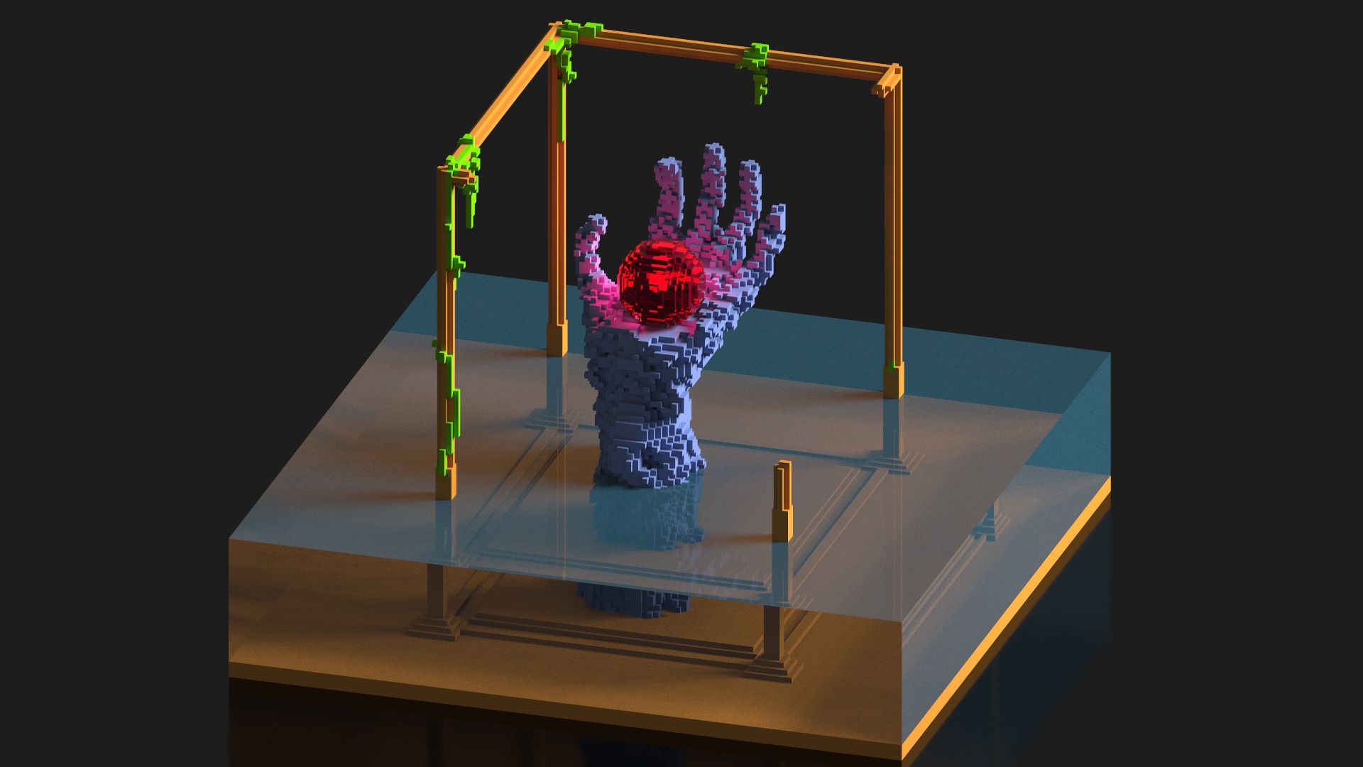 My first voxel creation, Forgotten Temple | Scrolller