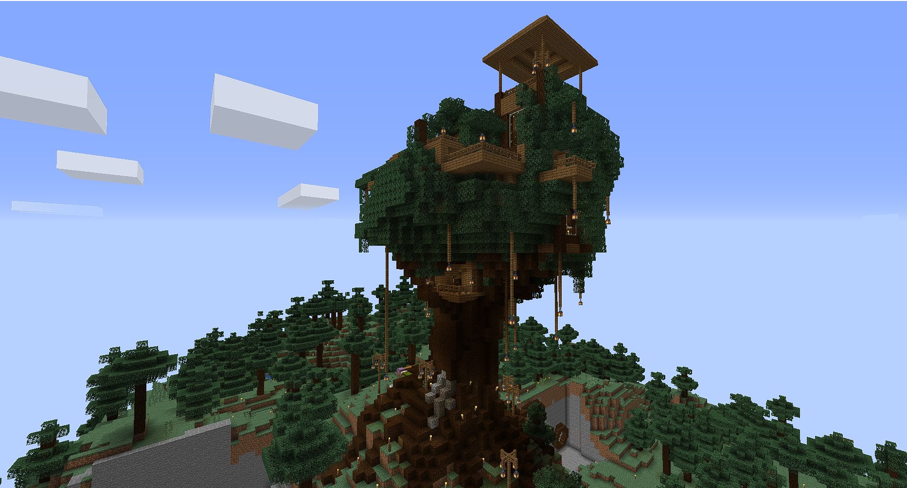 My friend and I built this treehouse in our server | Scrolller